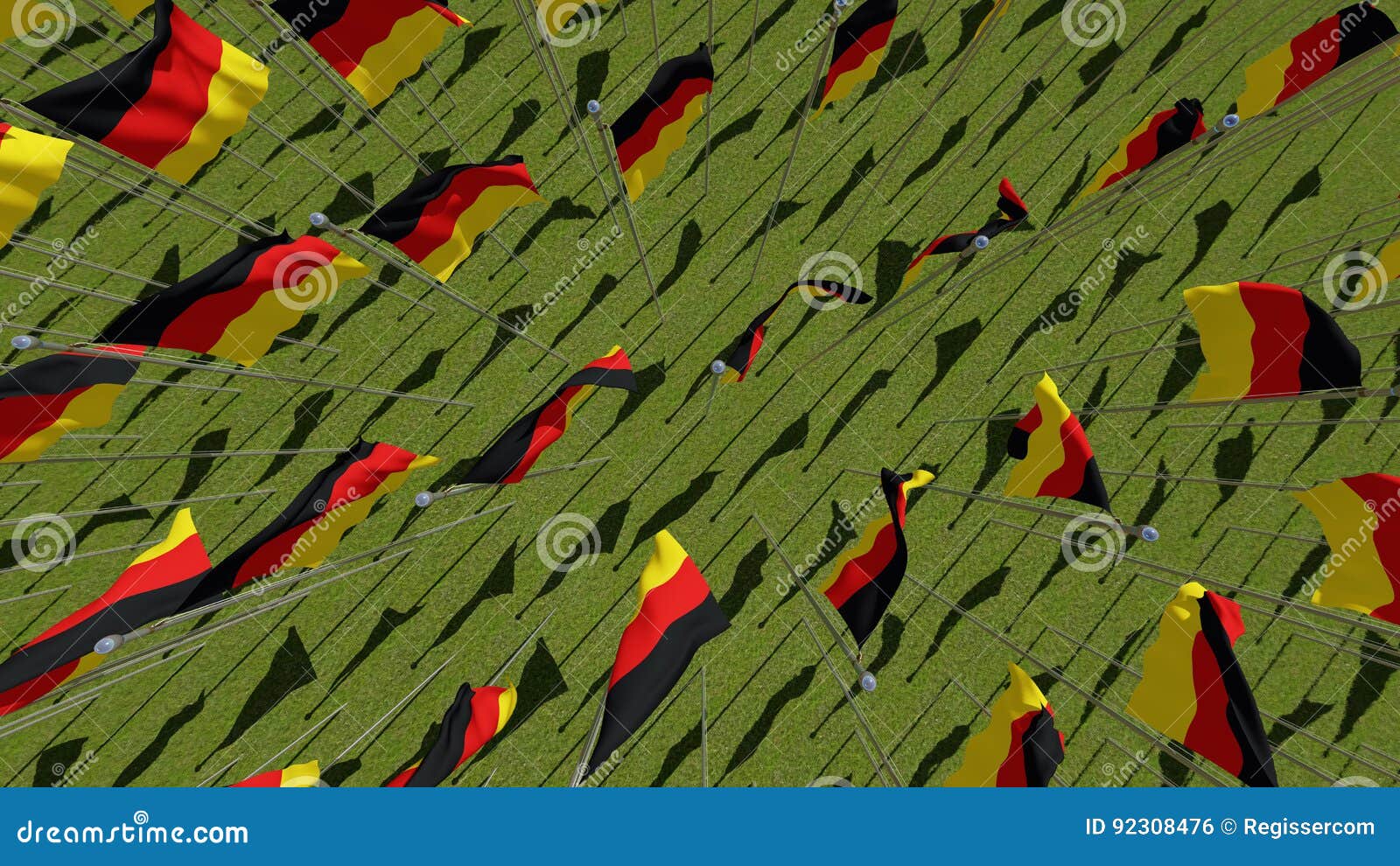 Position Allemande De Beaucoup De Drapeaux D'en Haut Illustration Stock ...