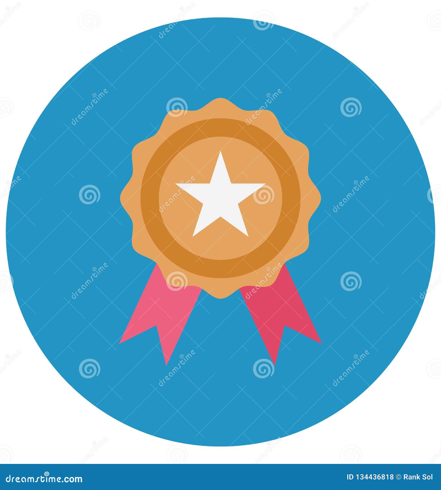 Position Badge Color Isolated Vector Icon that Can Be Easily Modified ...