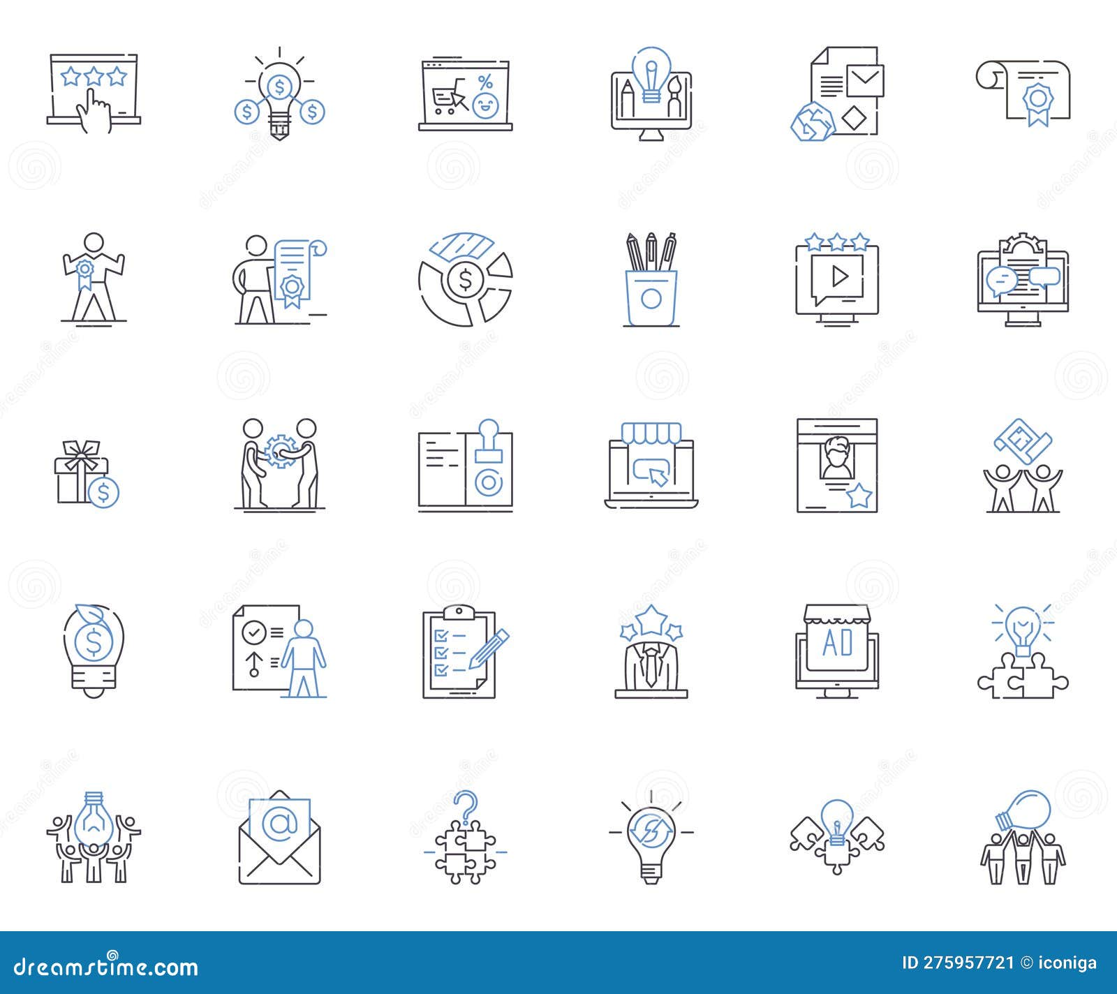 Positioning Concept Line Icons Collection. Location, Navigation ...