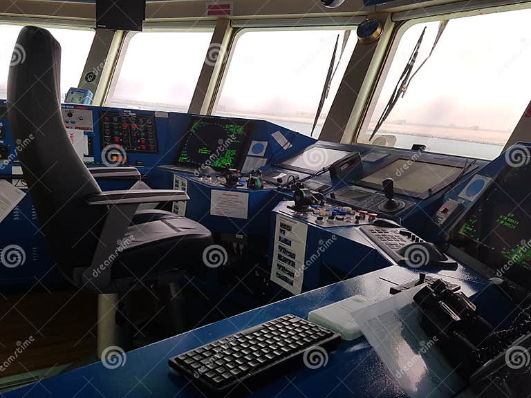 Dynamic Positioning Control Panel on a Modern Vessel. Thanks To ...