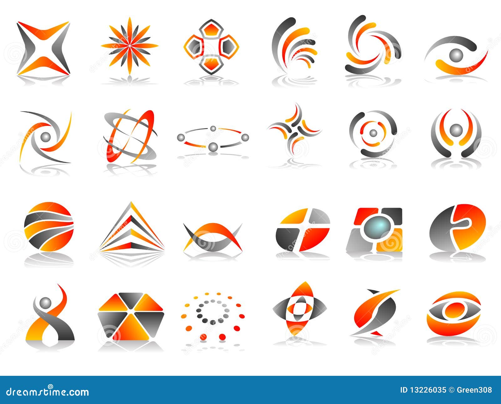 Positionnement Abstrait De Conception De Graphisme De Logo Illustration ...