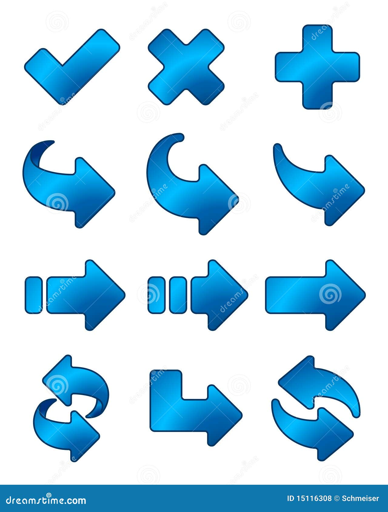 Positionnement De Bleu De Graphisme De Flèche Illustration de Vecteur ...