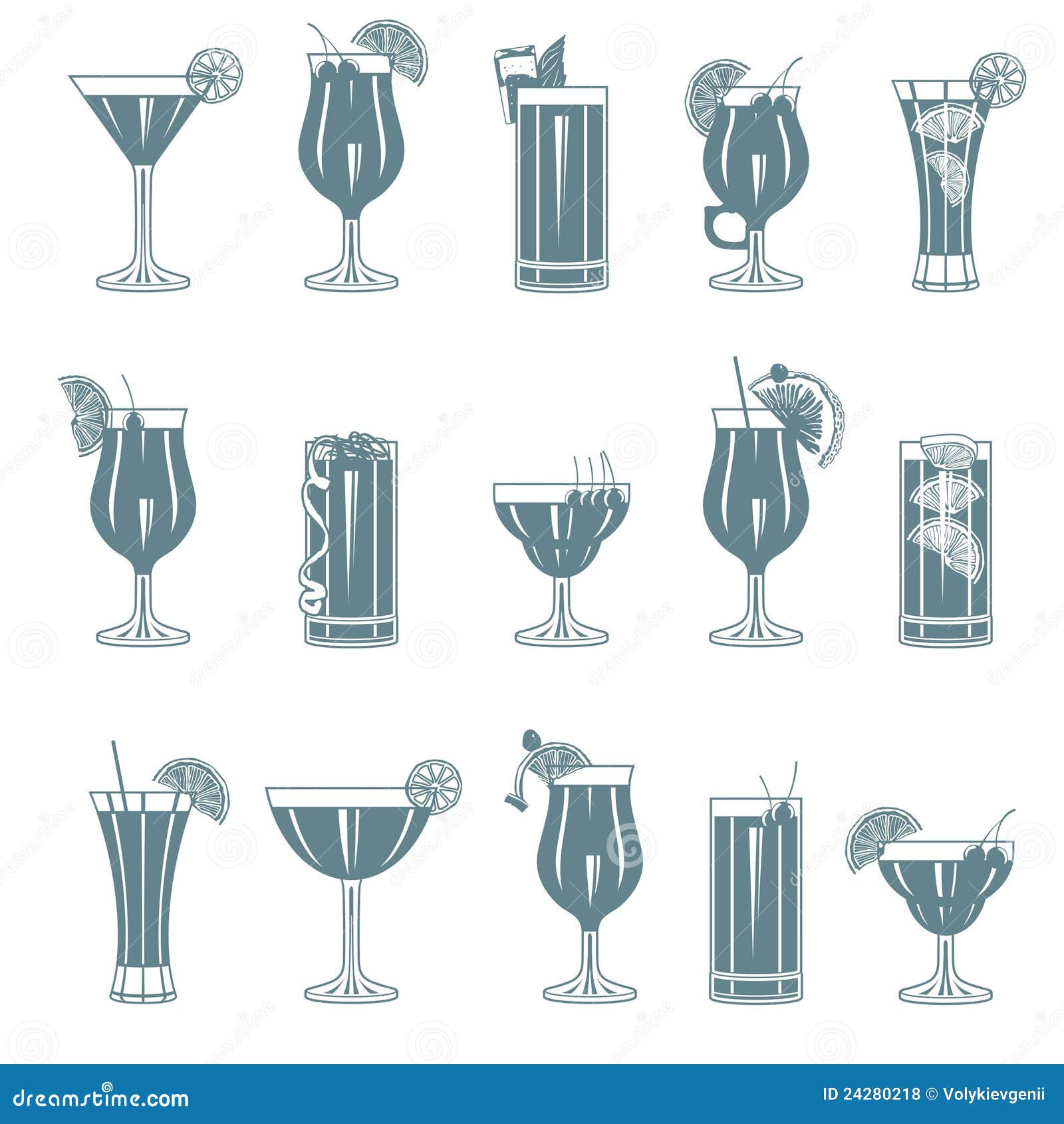 Positionnement de cocktail illustration de vecteur. Illustration du ...