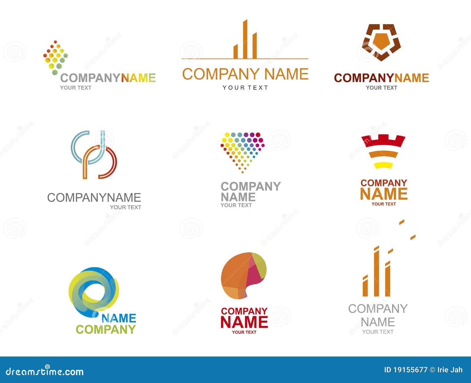 Positionnement De Graphisme De Logo Illustration Stock - Illustration ...