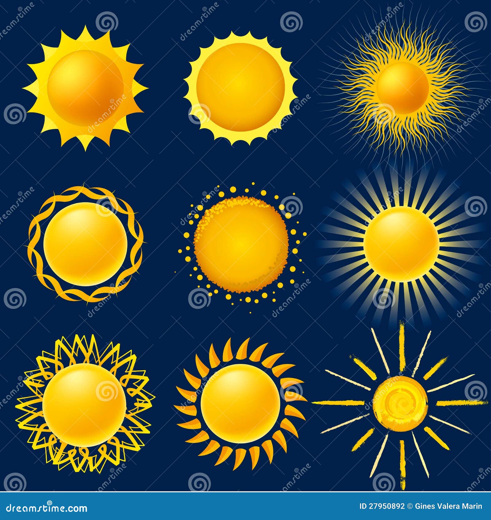 Positionnement De Graphisme De Sun Illustration de Vecteur ...