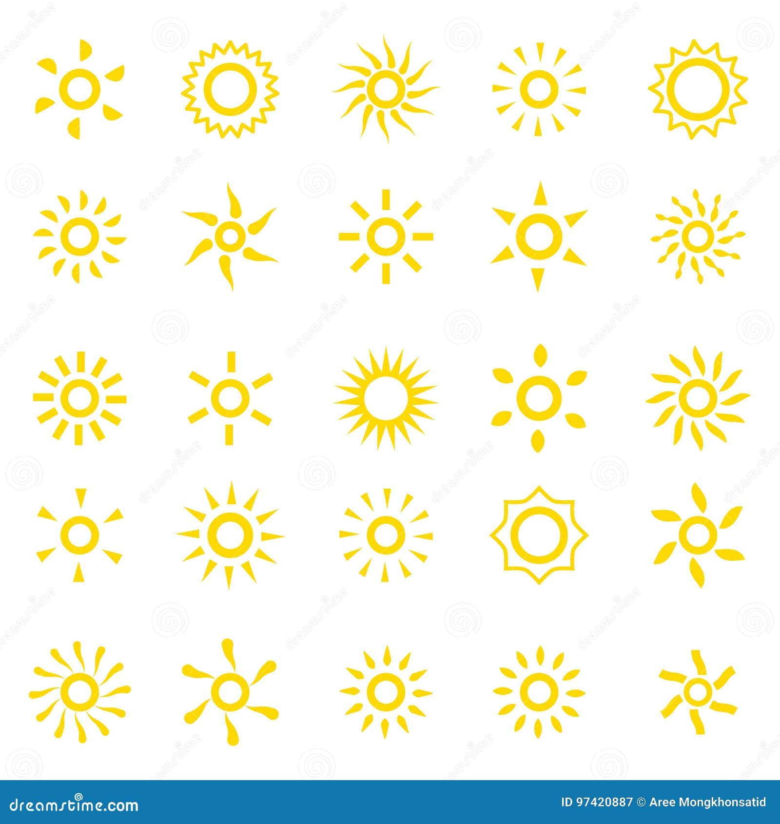 Positionnement De Graphisme De Sun Illustration de Vecteur ...