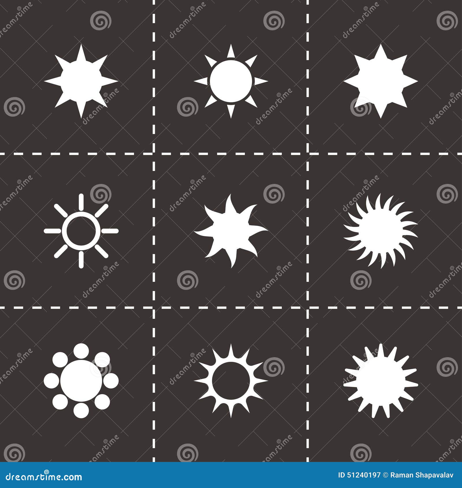 Positionnement De Graphisme De Sun De Vecteur Illustration de Vecteur ...