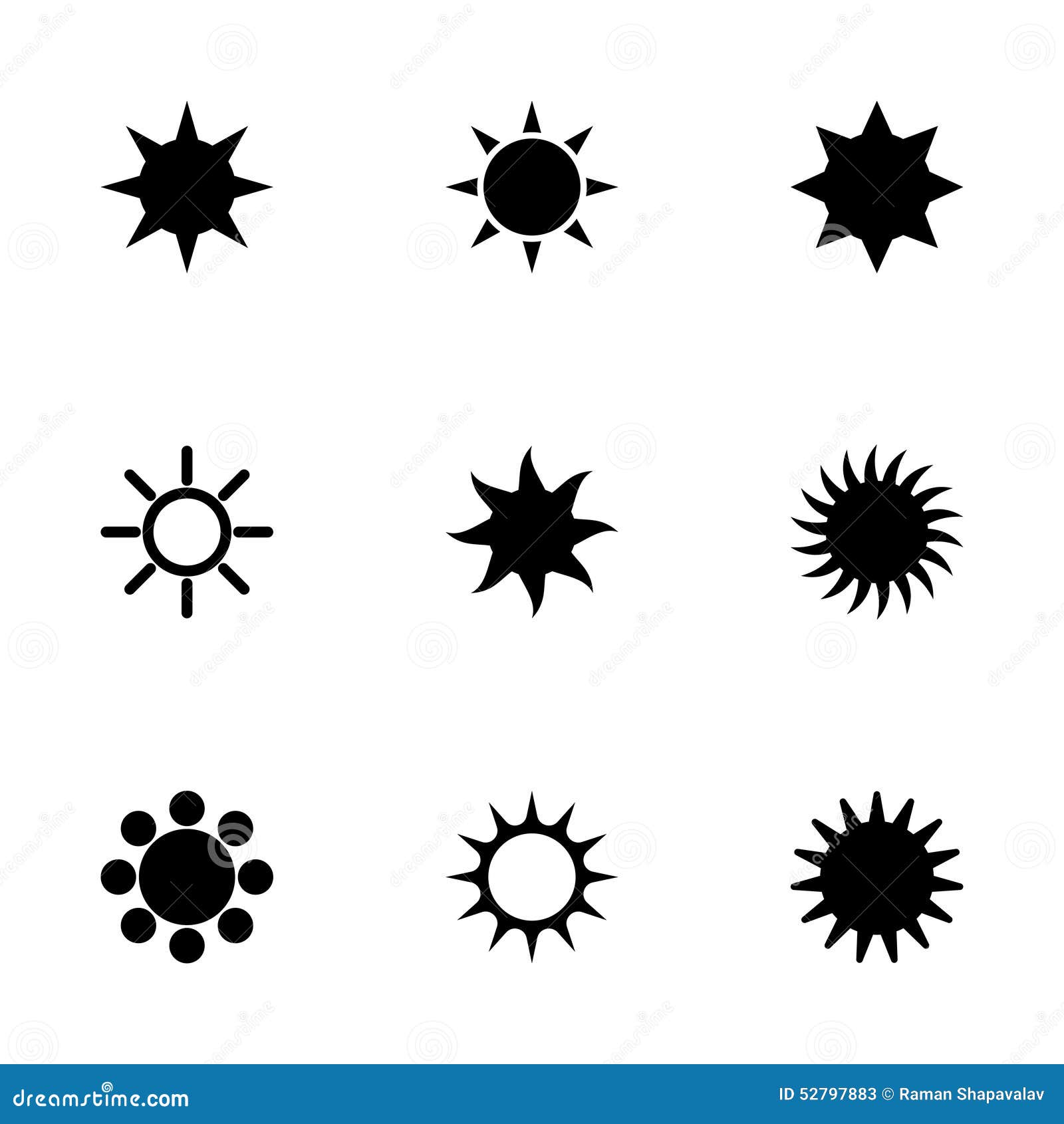 Positionnement De Graphisme De Sun De Vecteur Illustration de Vecteur ...