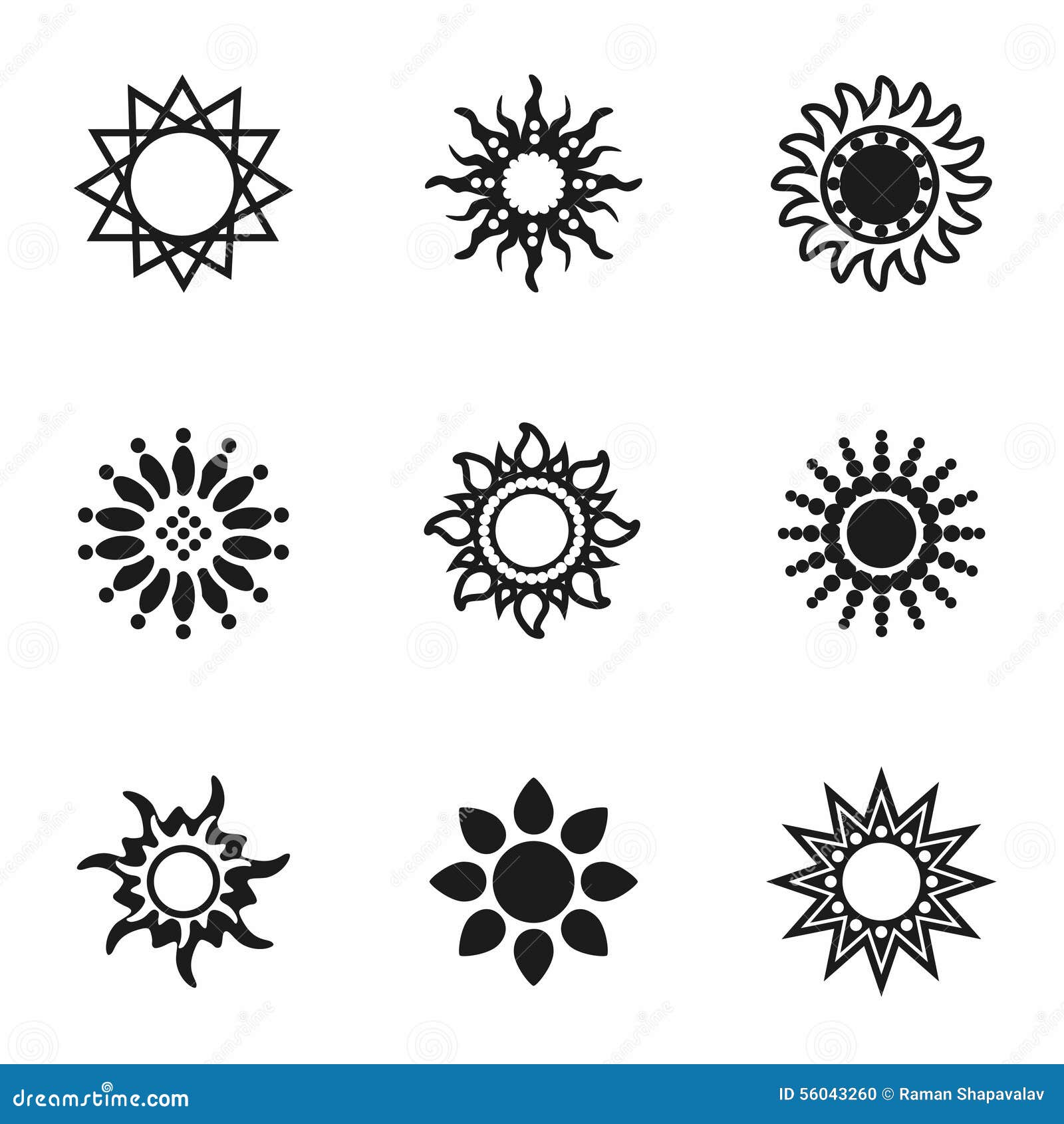 Positionnement De Graphisme De Sun De Vecteur Illustration de Vecteur ...