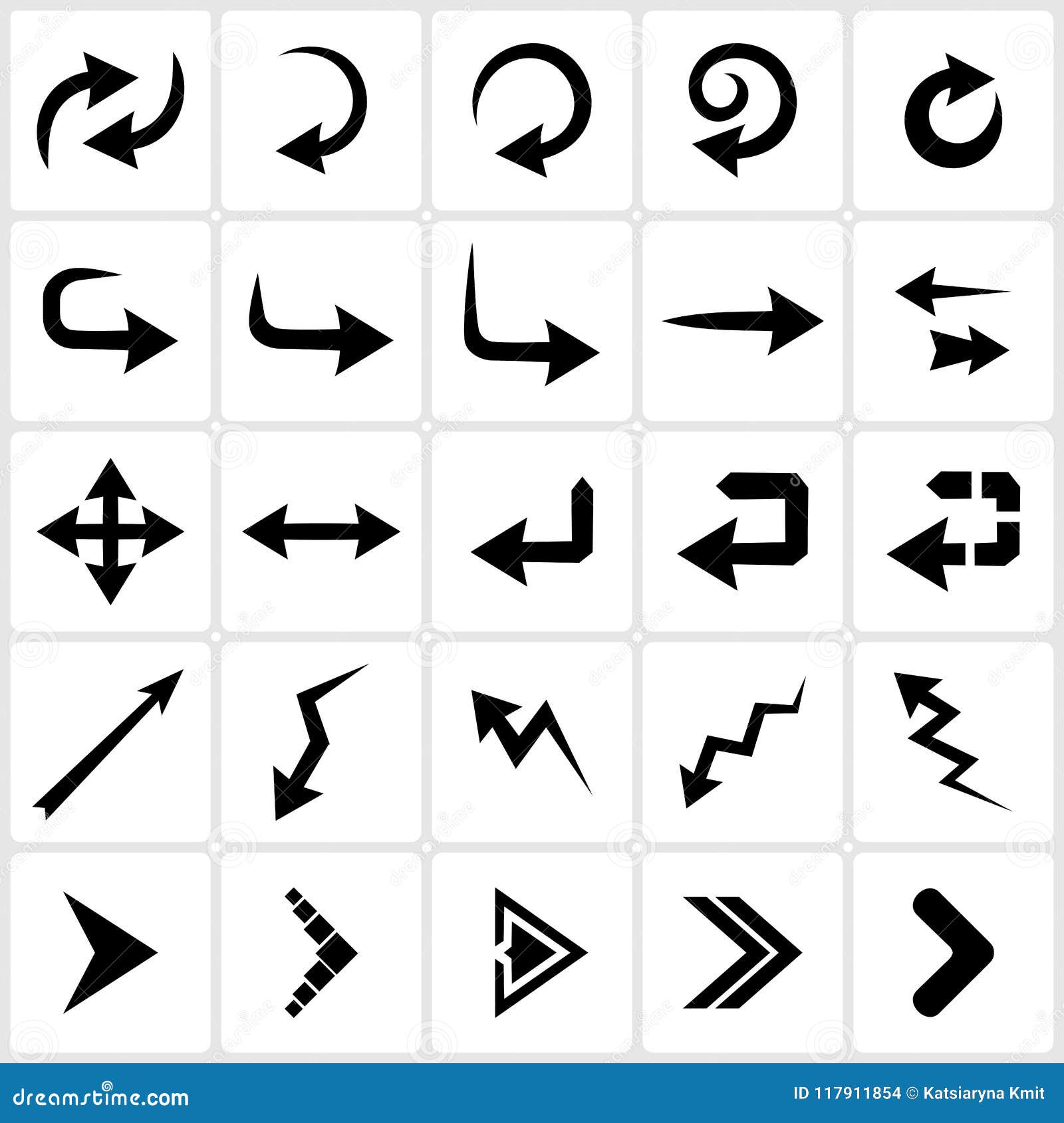 Positionnement De Graphisme De Signe De Flèche Illustration de Vecteur ...