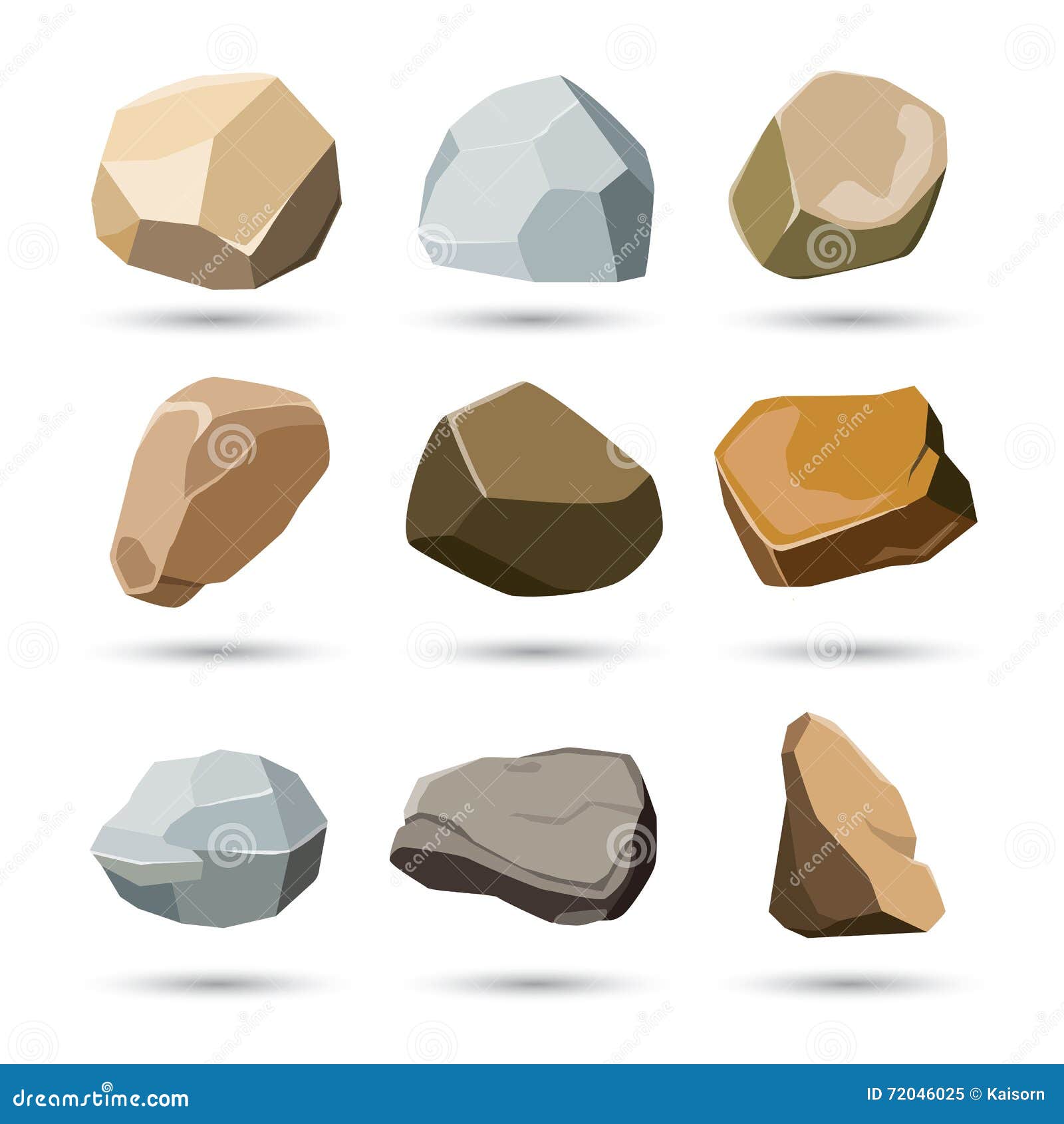 Positionnement De Roche Et De Pierre Illustration de Vecteur ...