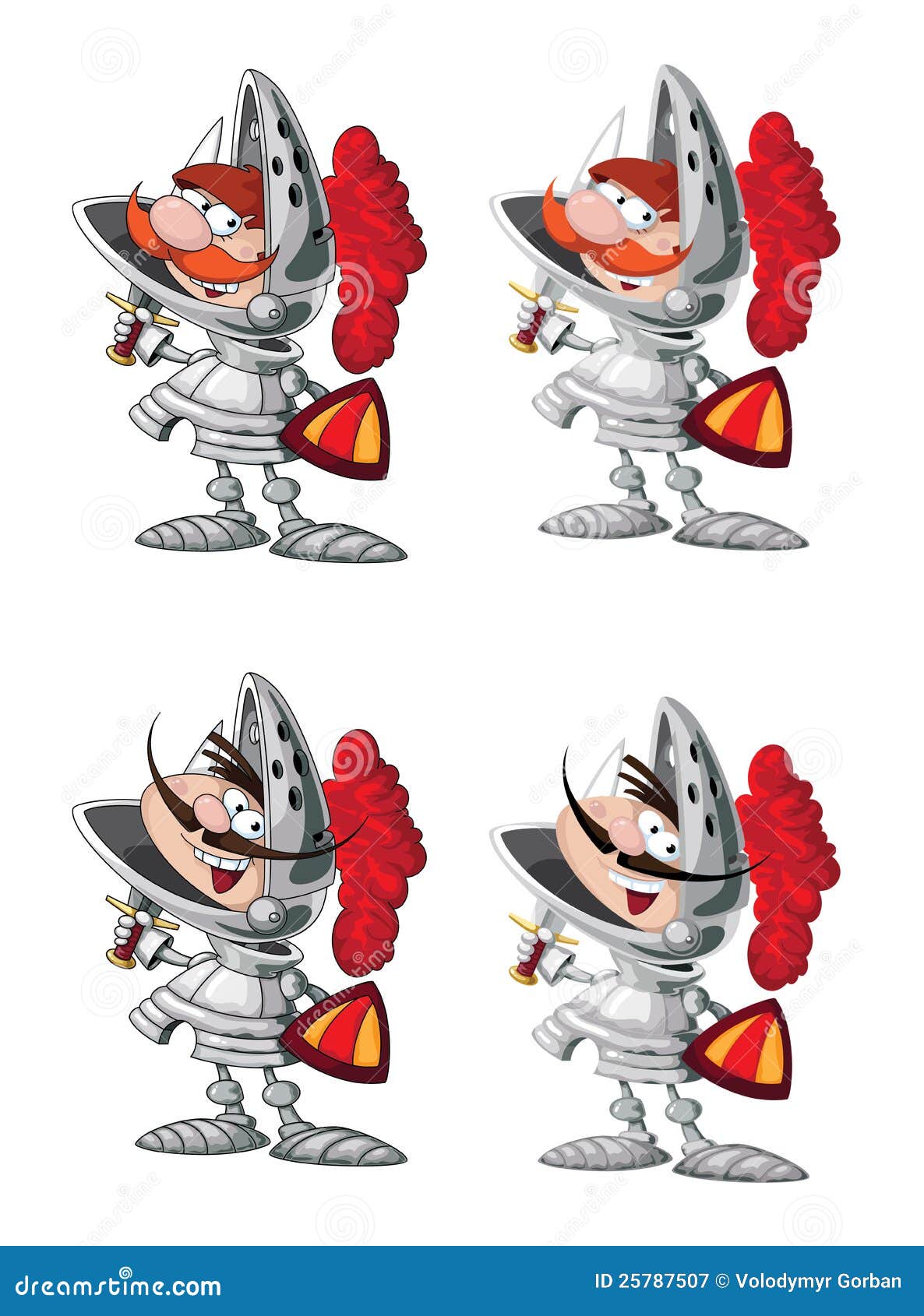 Positionnement De Sourire De Chevalier Illustration de Vecteur ...