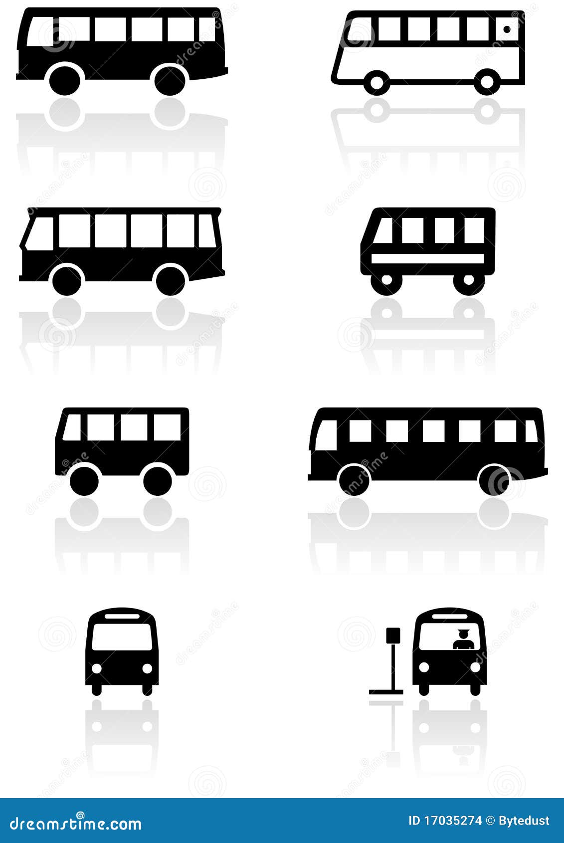 Positionnement De Symbole De Bus Ou De Fourgon. Illustration de Vecteur ...