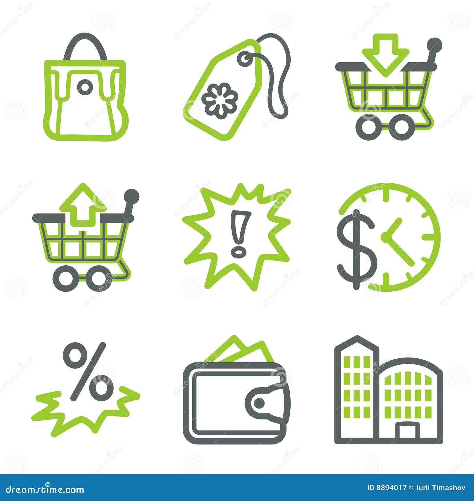 Positionnement Gris Vert De Forme Illustration de Vecteur ...