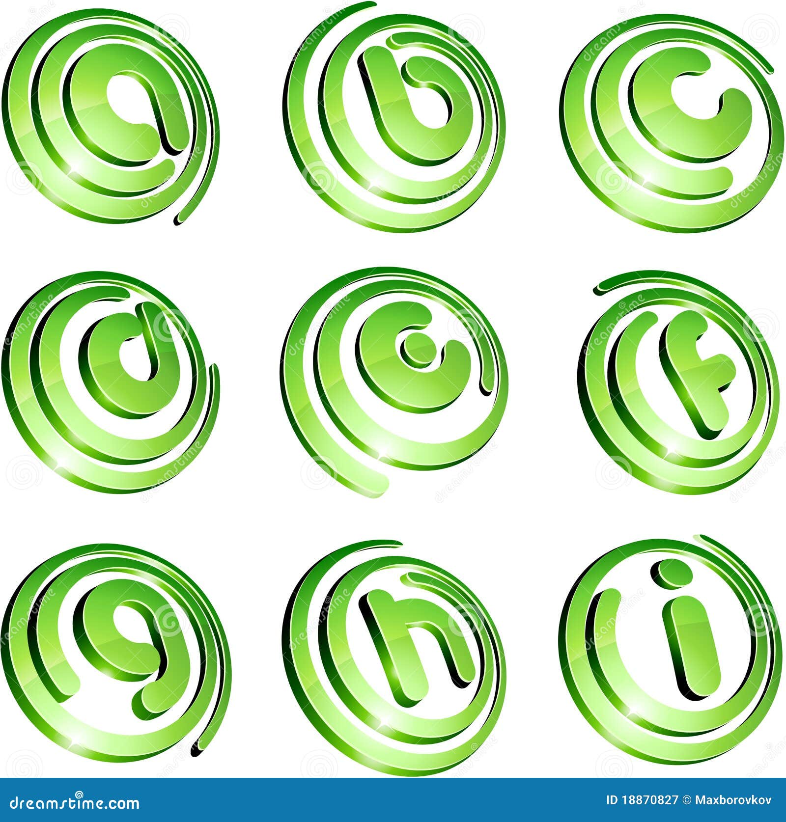 Positionnement Vibrant Vert De Logo. Illustration de Vecteur ...