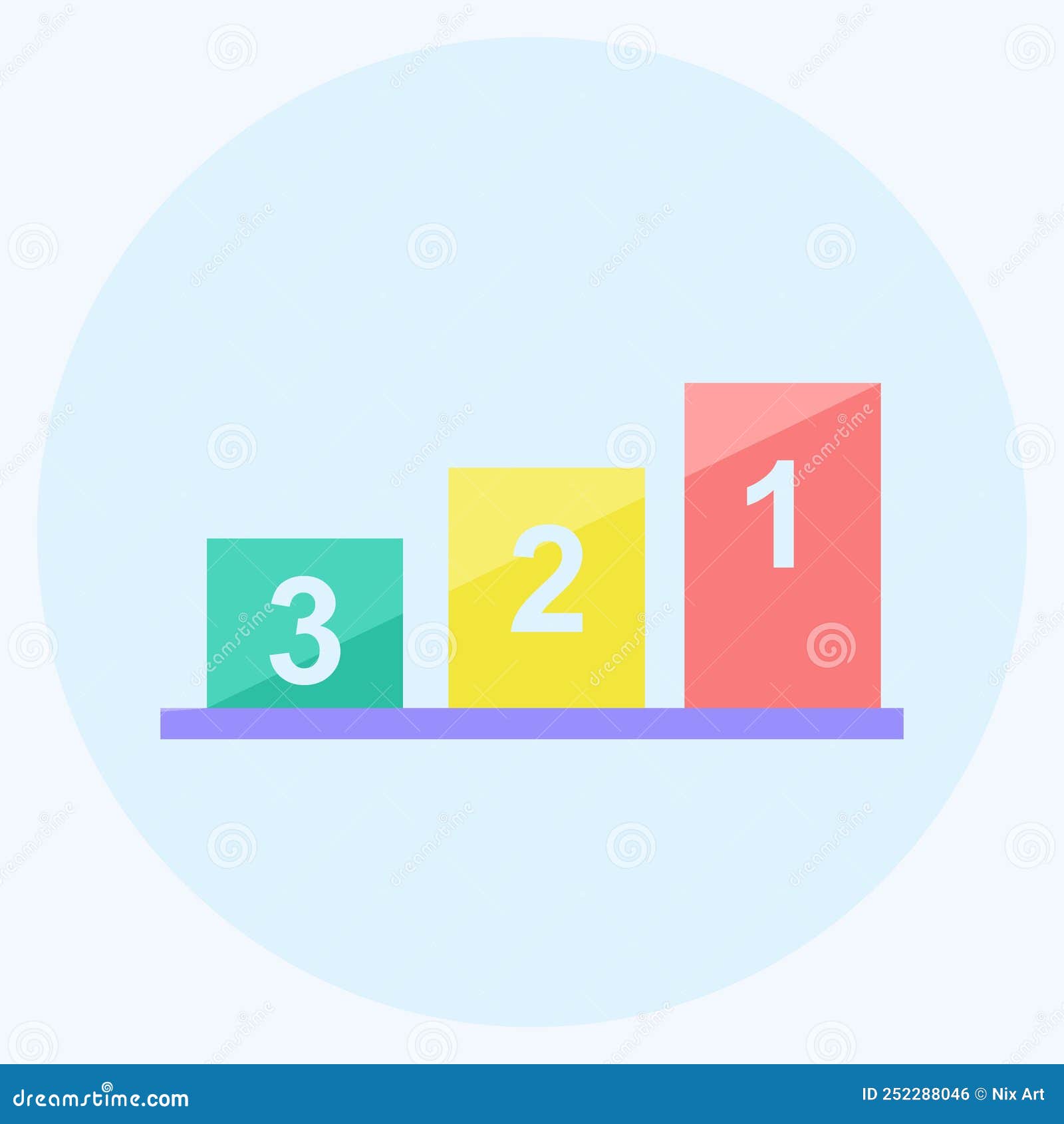 Positions Icon in Trendy Flat Style Isolated on Soft Blue Background ...