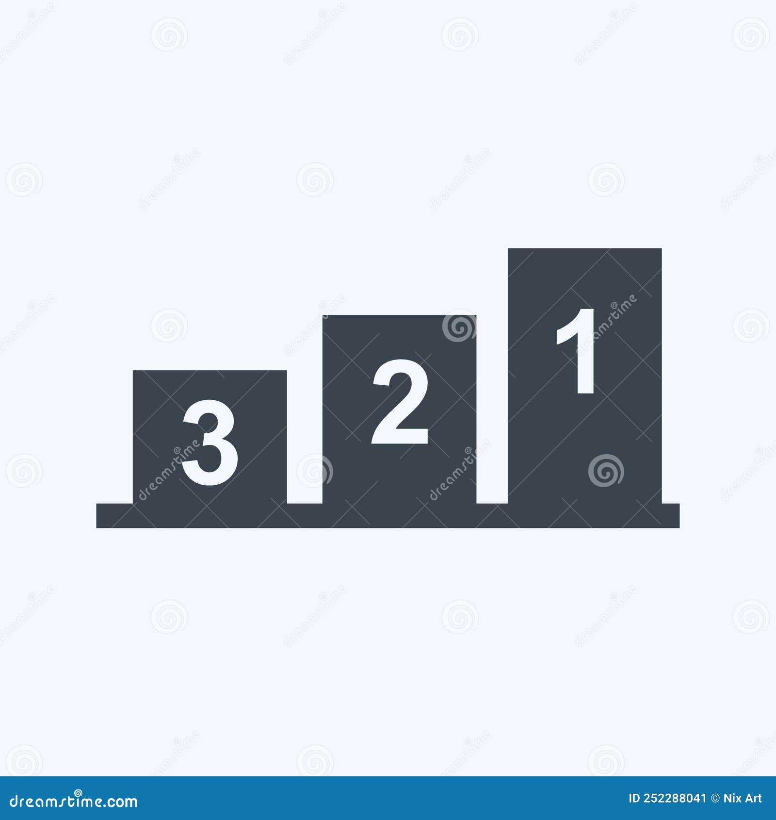 Positions Icon in Trendy Glyph Style Isolated on Soft Blue Background ...