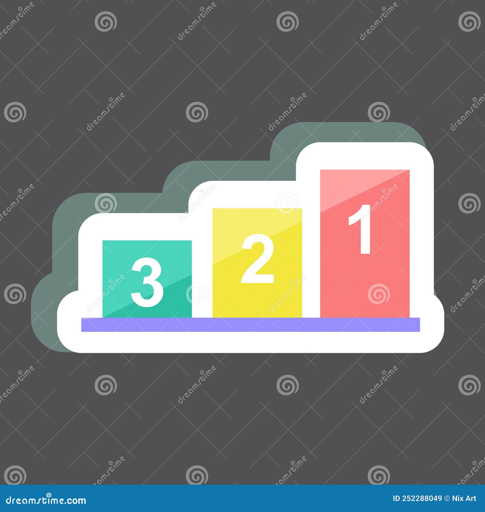 Positions Sticker in Trendy Isolated on Black Background Stock ...