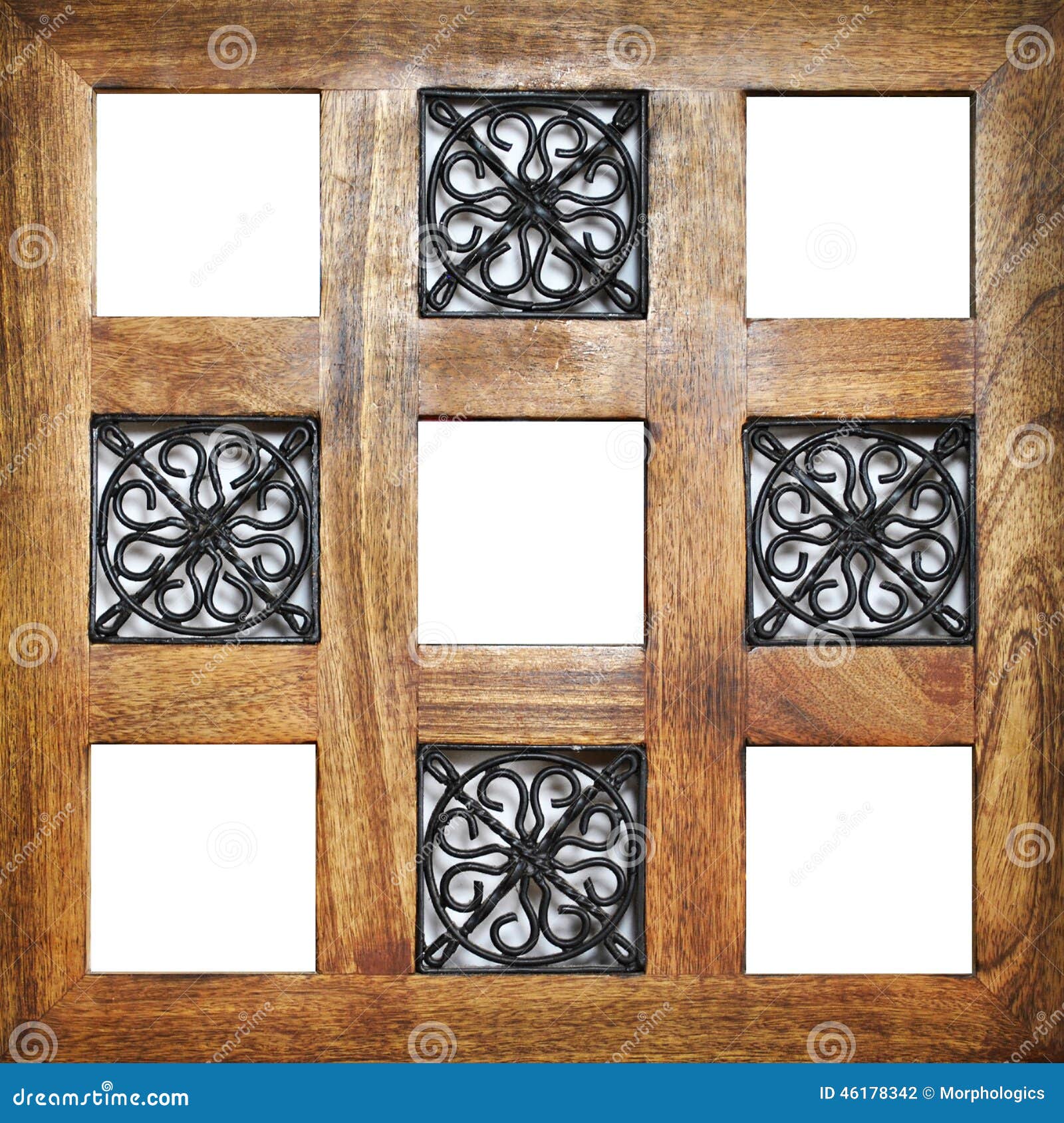 Positions Vides En Bois Multiples De Cadre Photo stock - Image du objet ...