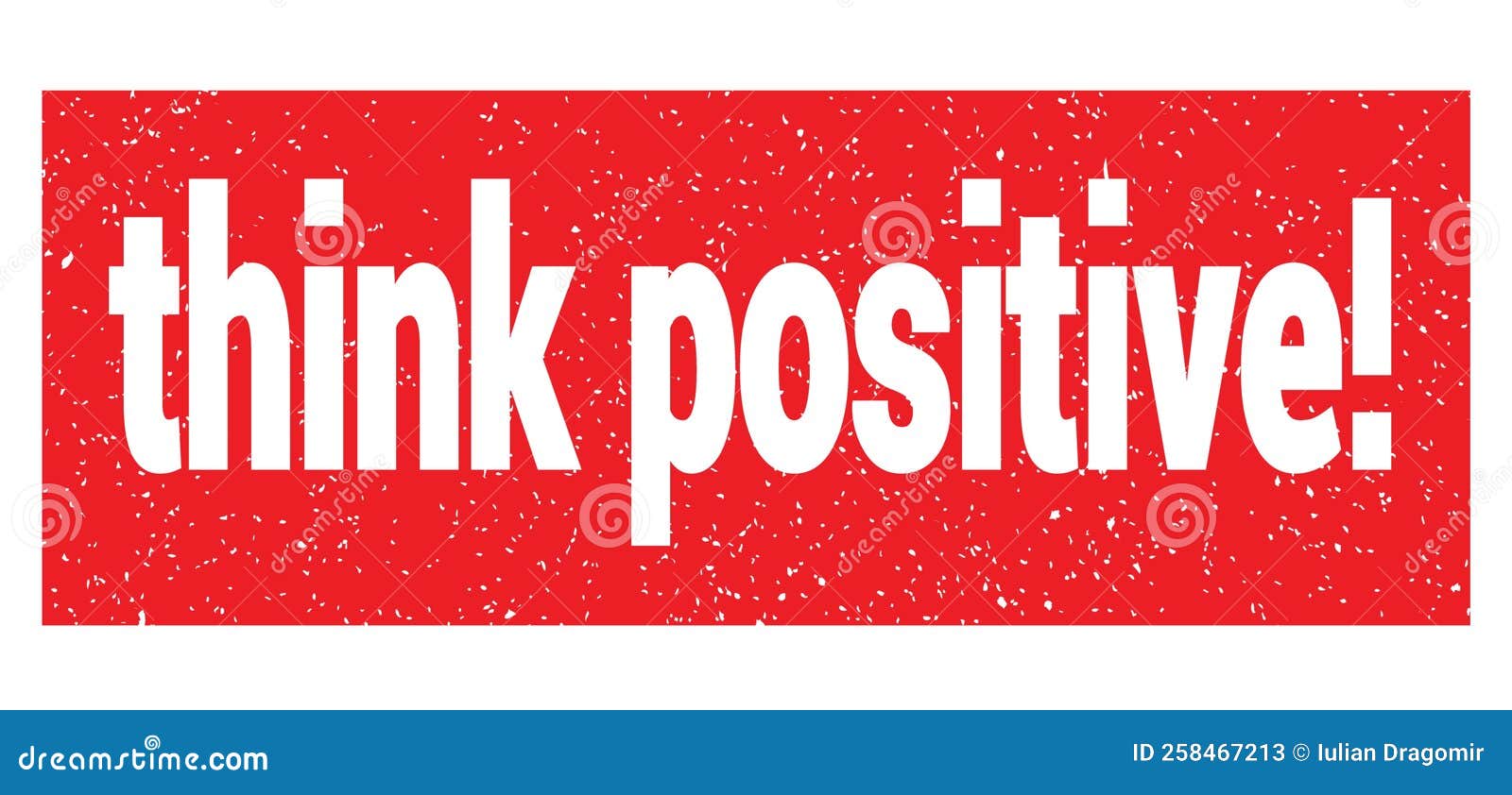 Positiv! Text Auf Rotem Stempelzeichen Stock Abbildung - Illustration ...