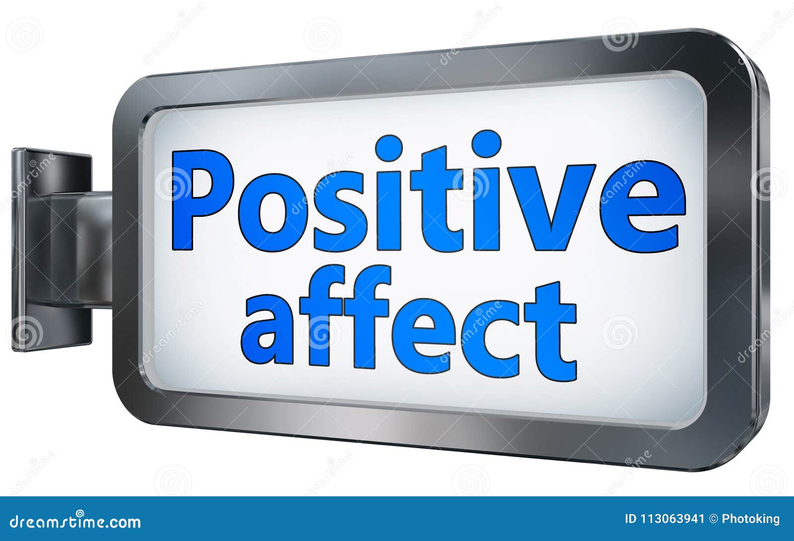 Positive Affect on Billboard Stock Illustration - Illustration of ...