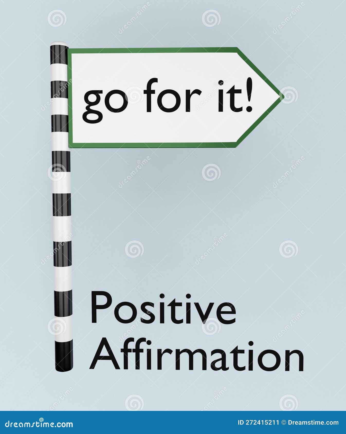 Positive Affirmation Concept Stock Illustration - Illustration of ...