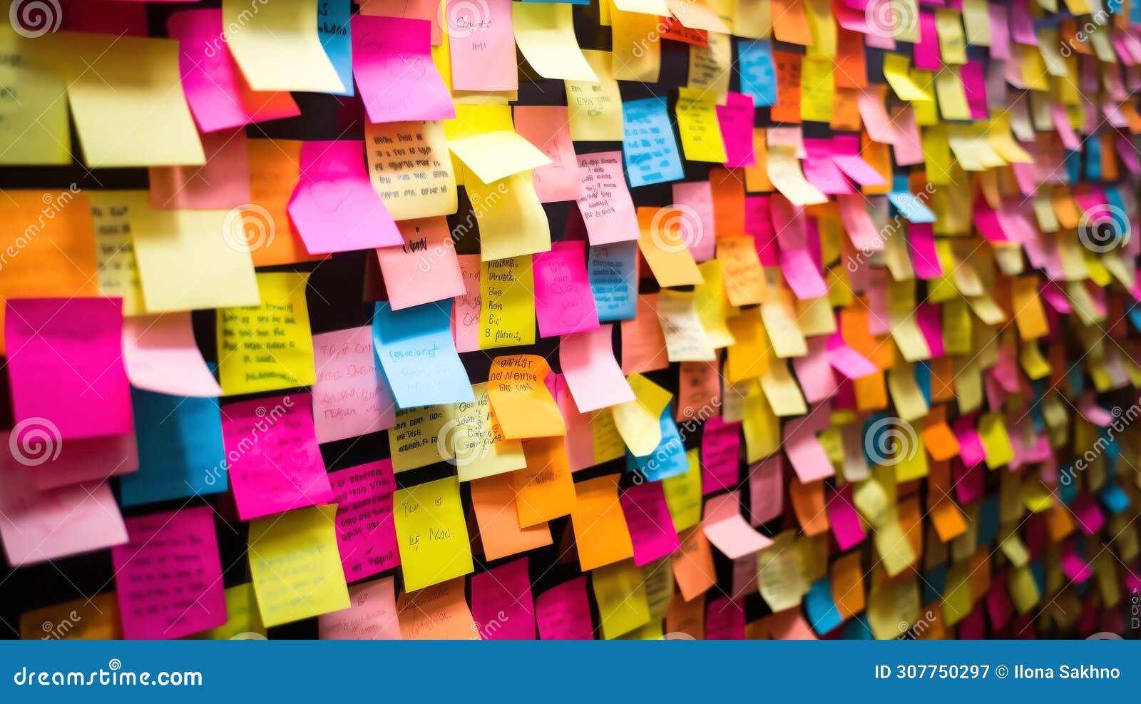 Positive Affirmations Concept. Phrases Sheets of Different Colors for ...