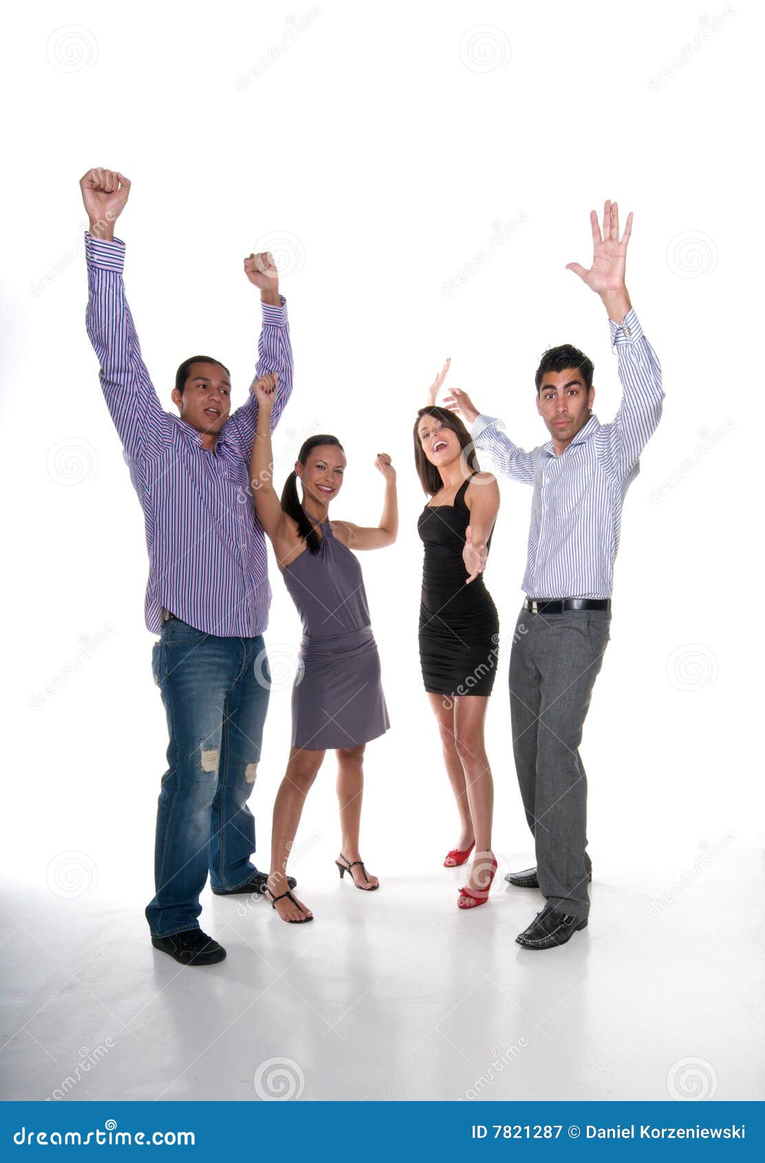 Positive attitude stock image. Image of colleagues, four - 7821287