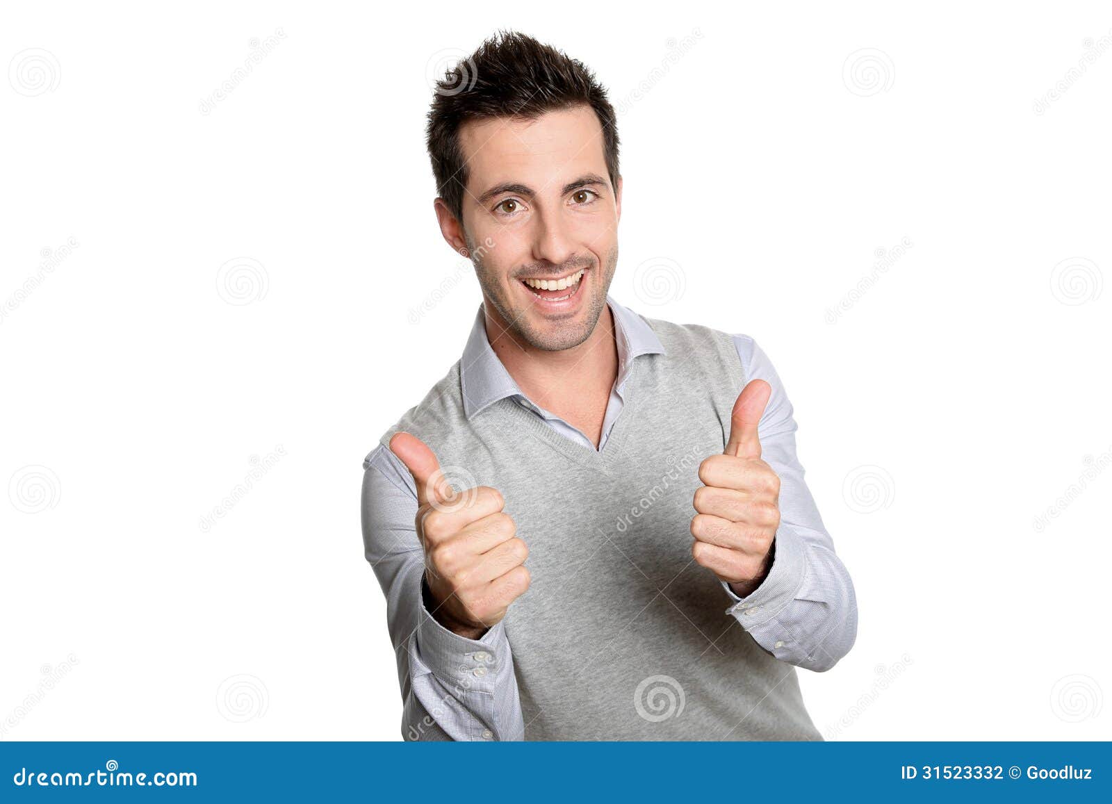 Positive attitude stock photo. Image of isolated, portrait - 31523332