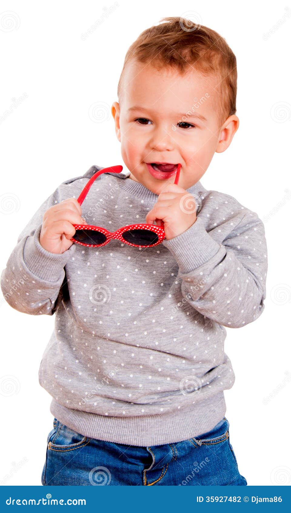 Positive baby stock photo. Image of fashion, isolated - 35927482