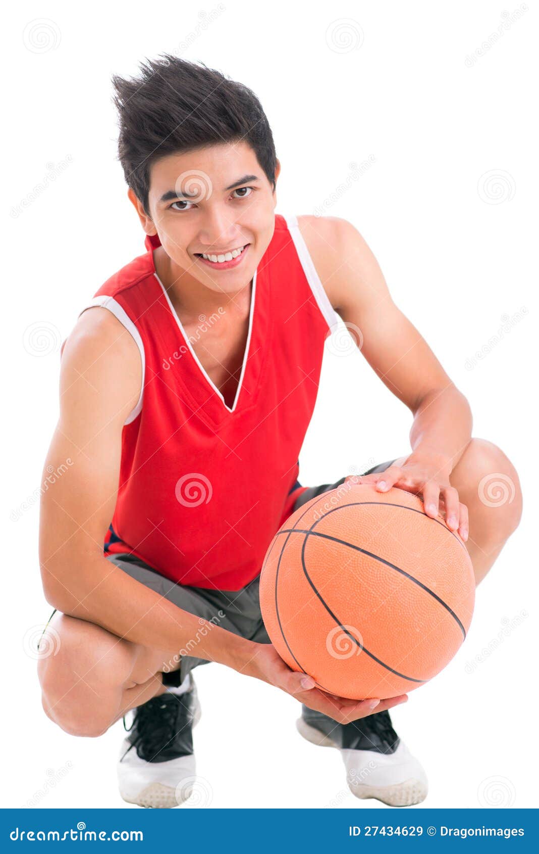 Positive basketball player stock image. Image of energetic - 27434629