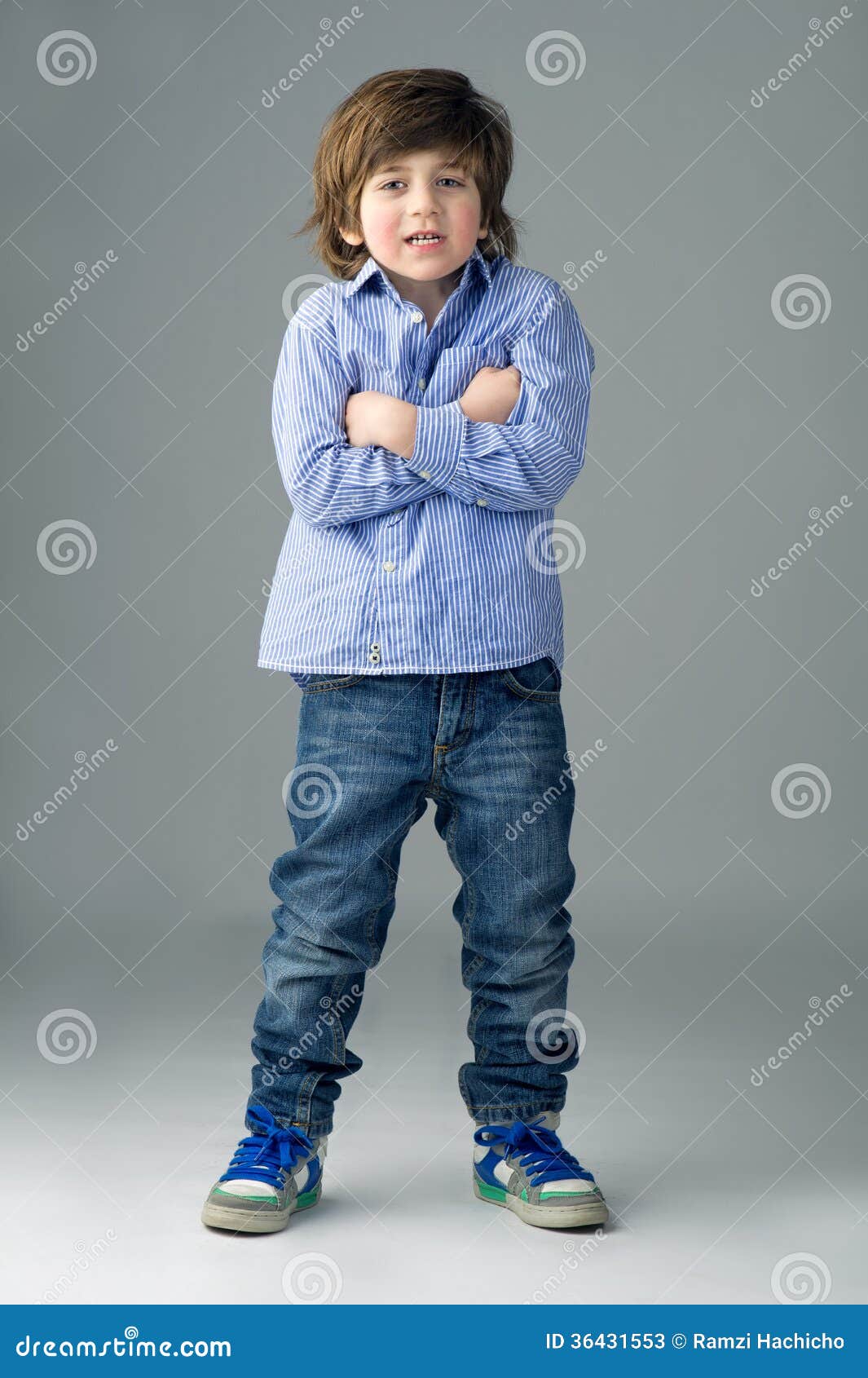 Positive Beautiful Kid Isolated Stock Image - Image of middle, little ...