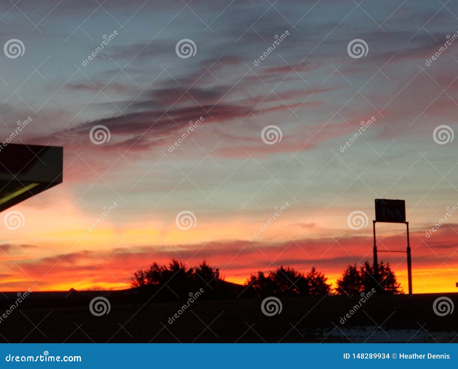 Positive of Being at Work so Early is Watching the Sun Rise! Stock ...