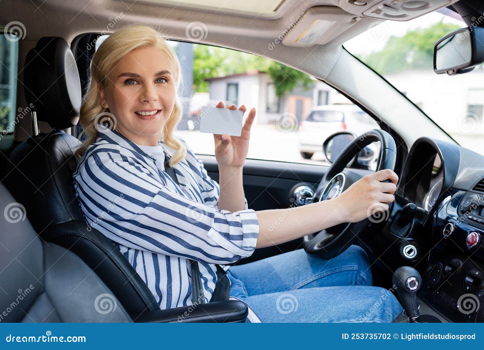 Positive Blonde Grandma Hugging Cute Little Granddaughter Child With ...