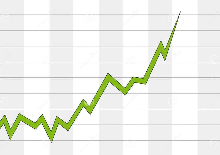 Positive business chart stock illustration. Illustration of graph - 8505554