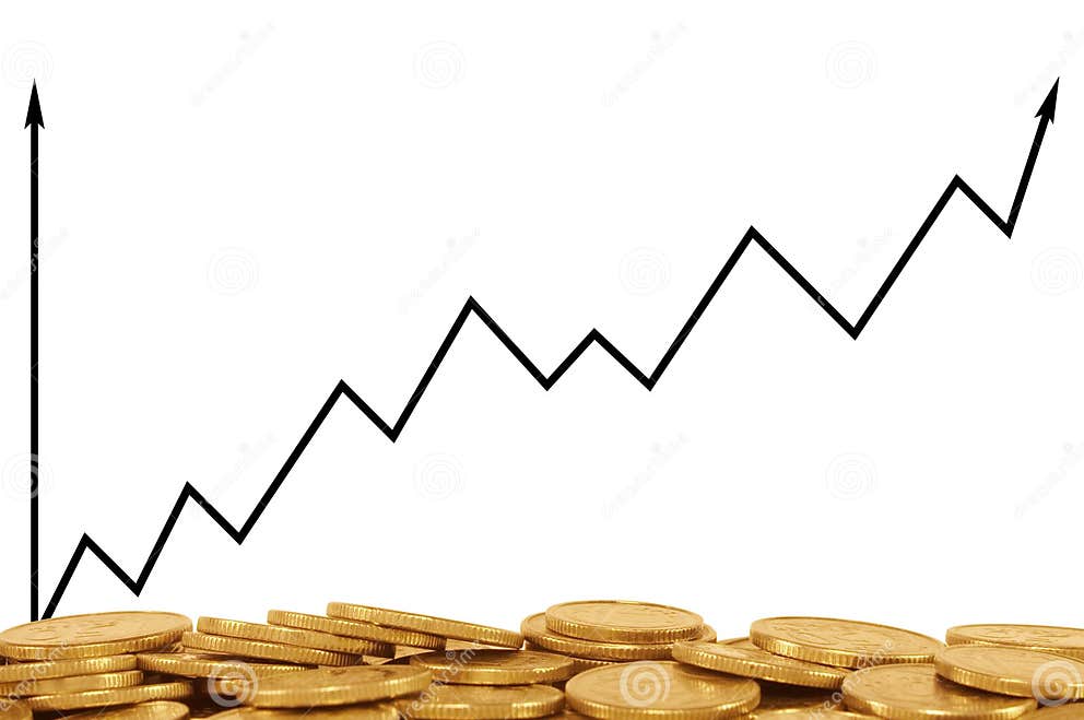 Positive business graph stock image. Image of bank, graph - 1677697