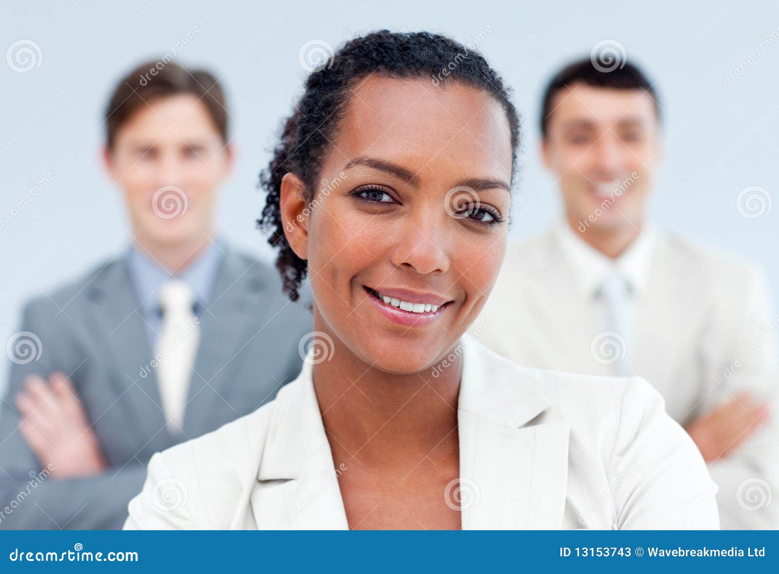 Positive Business Partners Standing Stock Image - Image of handsome ...