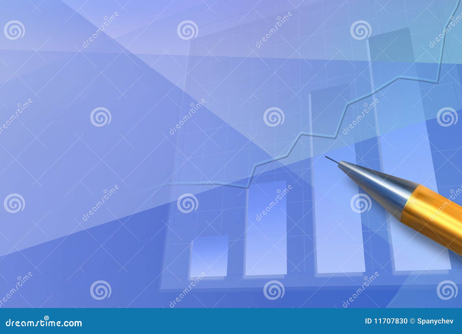 Positive Business Trend Chart Stock Image | CartoonDealer.com #11816473