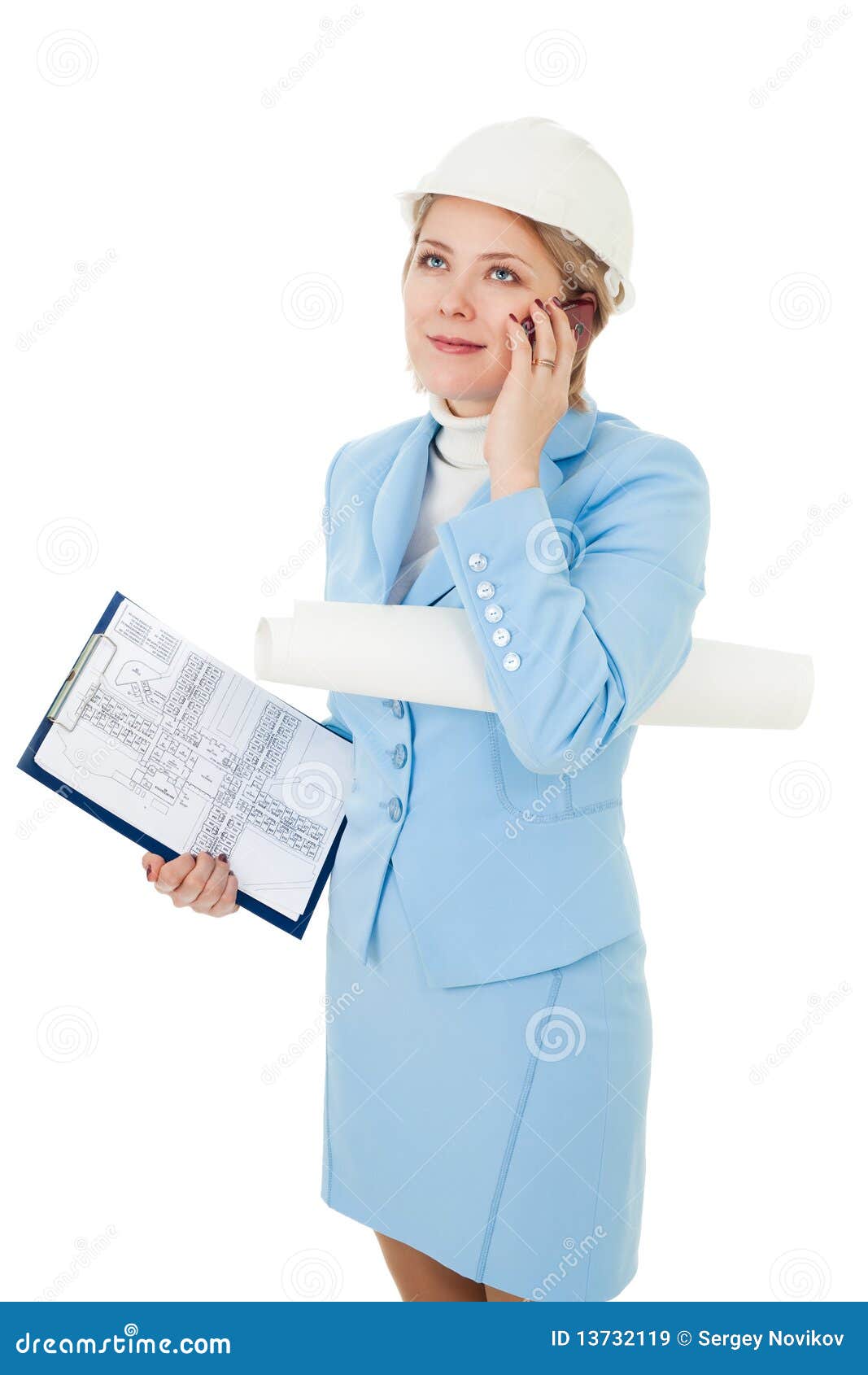 Positive busy architect stock image. Image of caucasian - 13732119