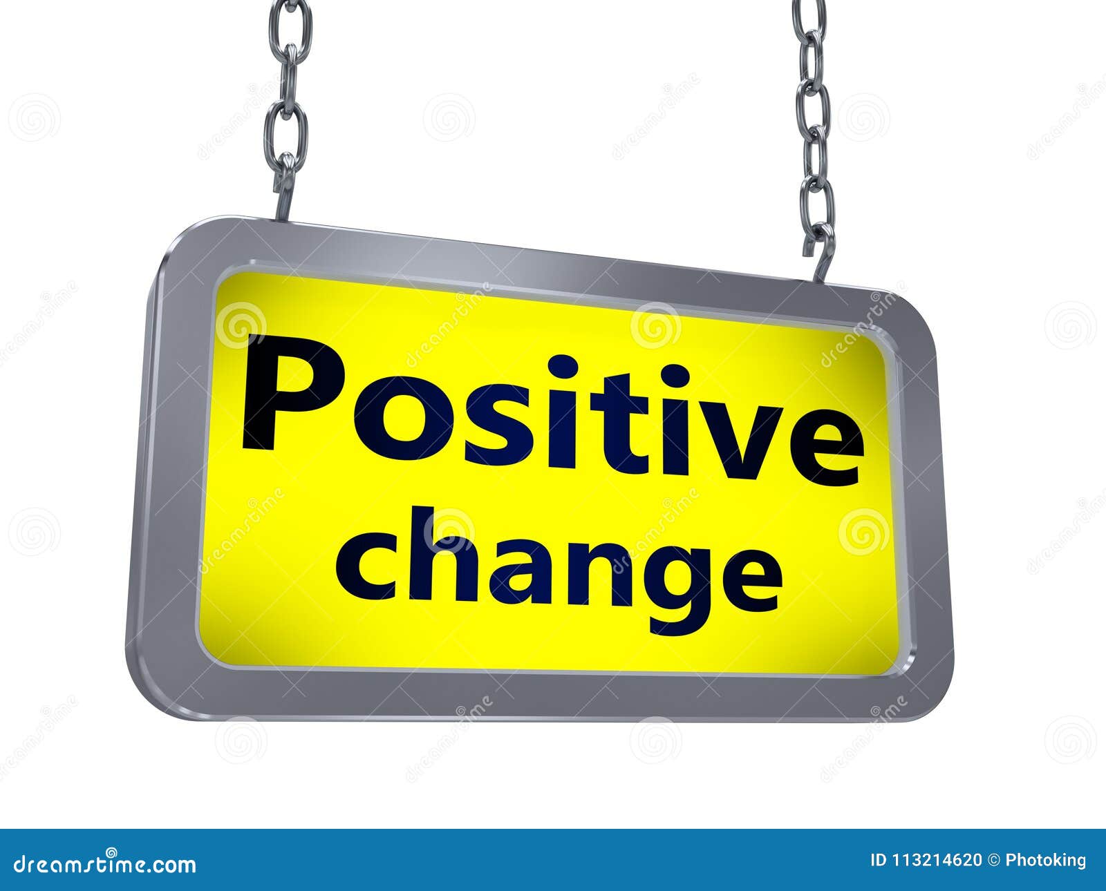 Positive Change on Billboard Stock Illustration - Illustration of life ...