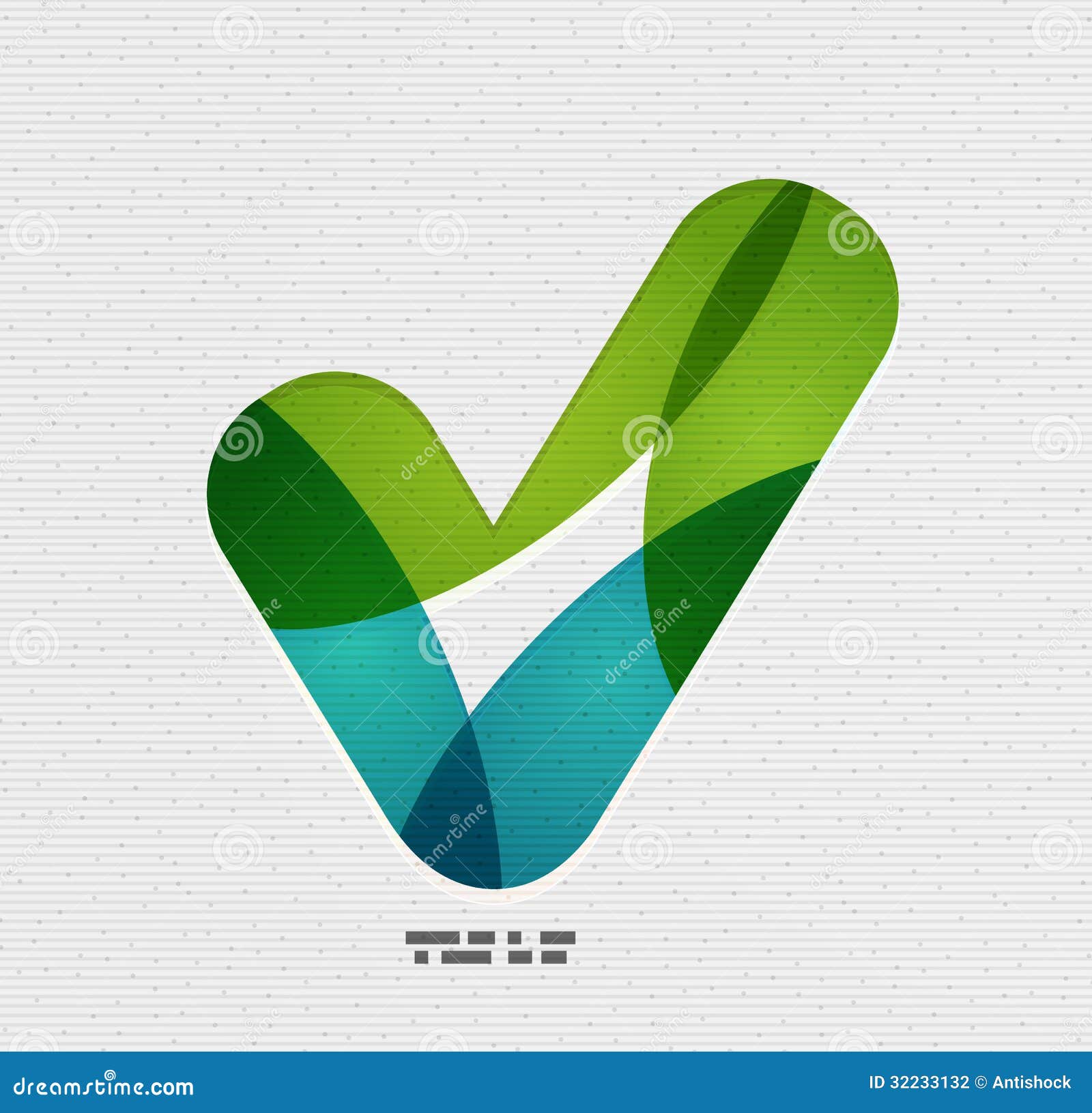 Positive Checkmark / Tick on Paper Design Stock Vector - Illustration ...