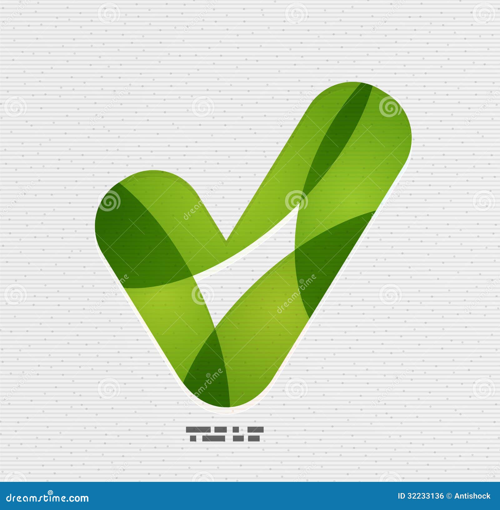 Positive Checkmark / Tick on Paper Design Stock Vector - Illustration ...