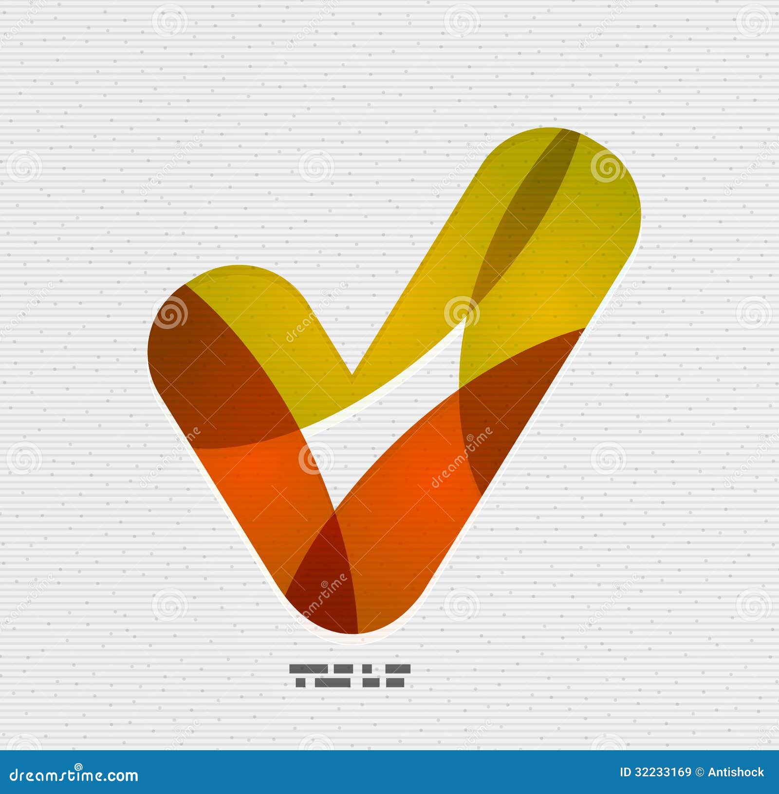 Positive Checkmark / Tick on Paper Design Stock Vector - Illustration ...