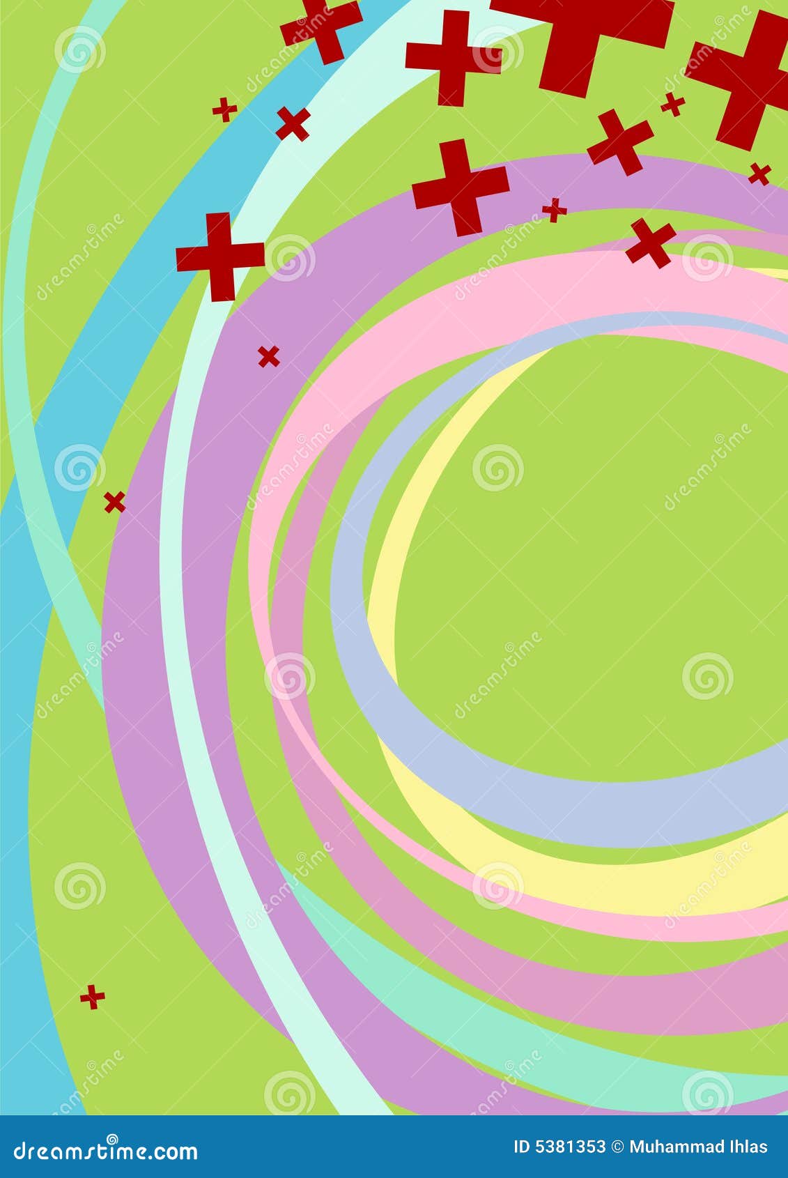 Positive circle stock image. Image of green, graphic, curve - 5381353