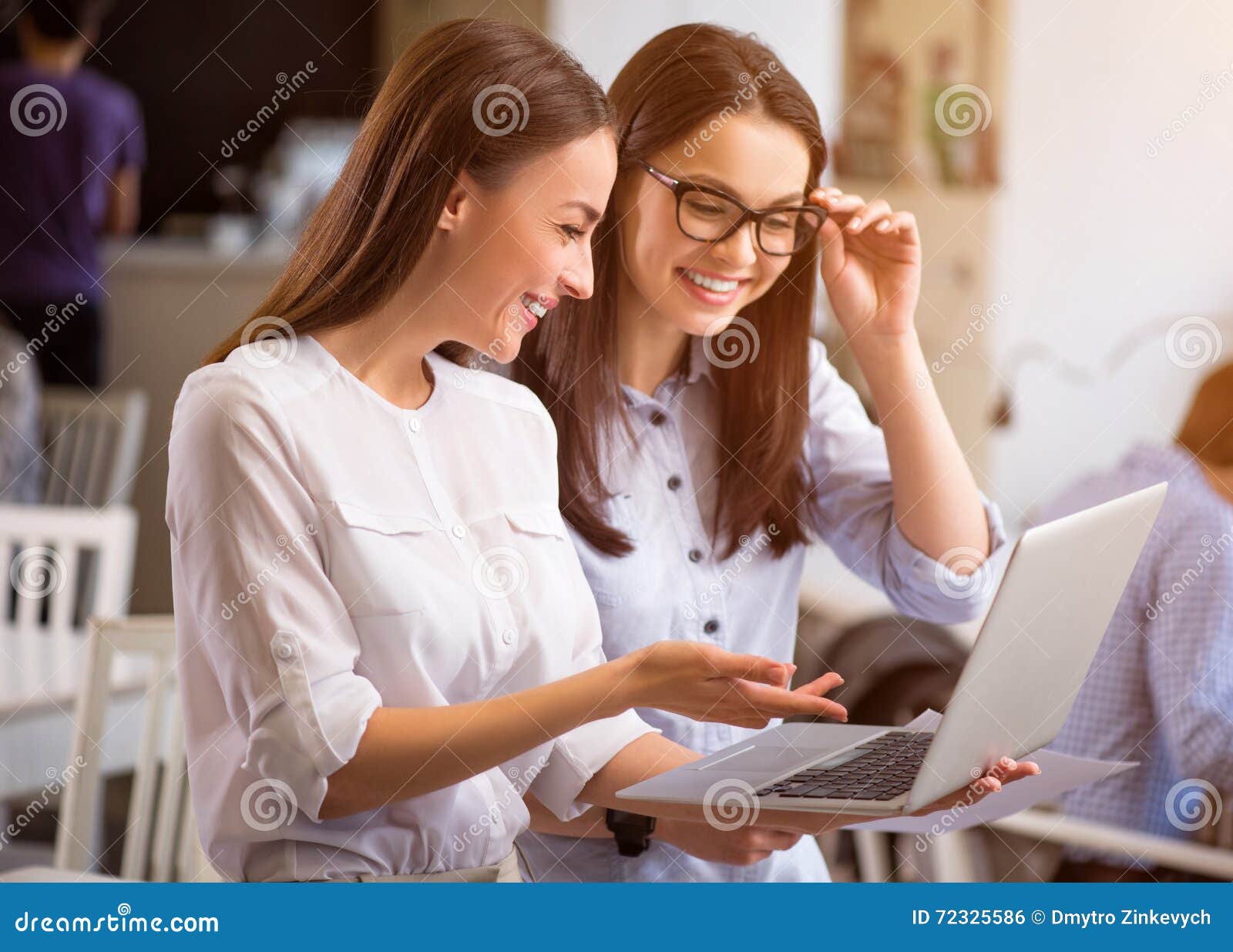Positive Colleagues Using The White Board At The Workplace Royalty-Free ...