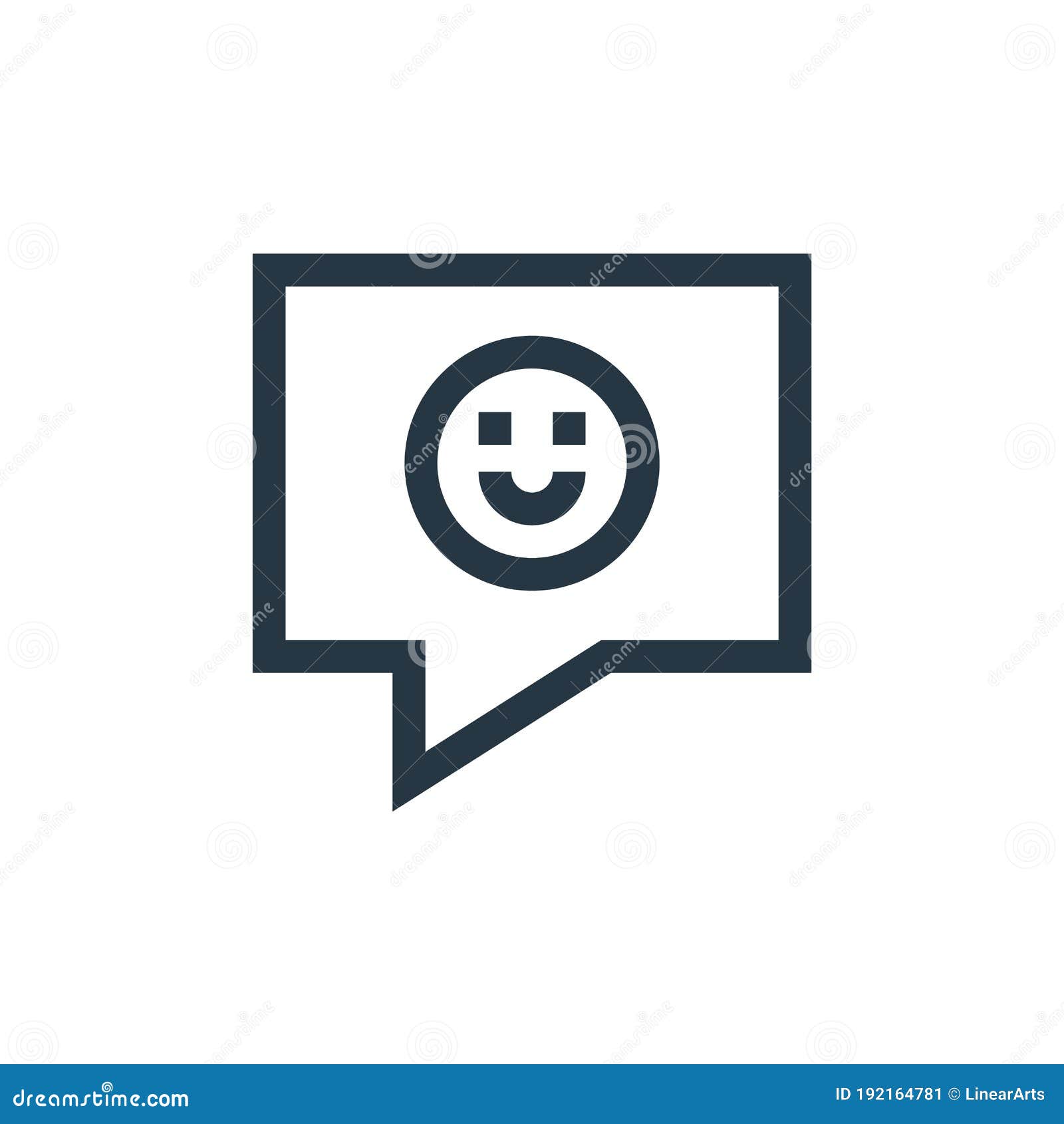 Positive Comment Icon Vector from Customer Reviews Concept. Thin Line ...