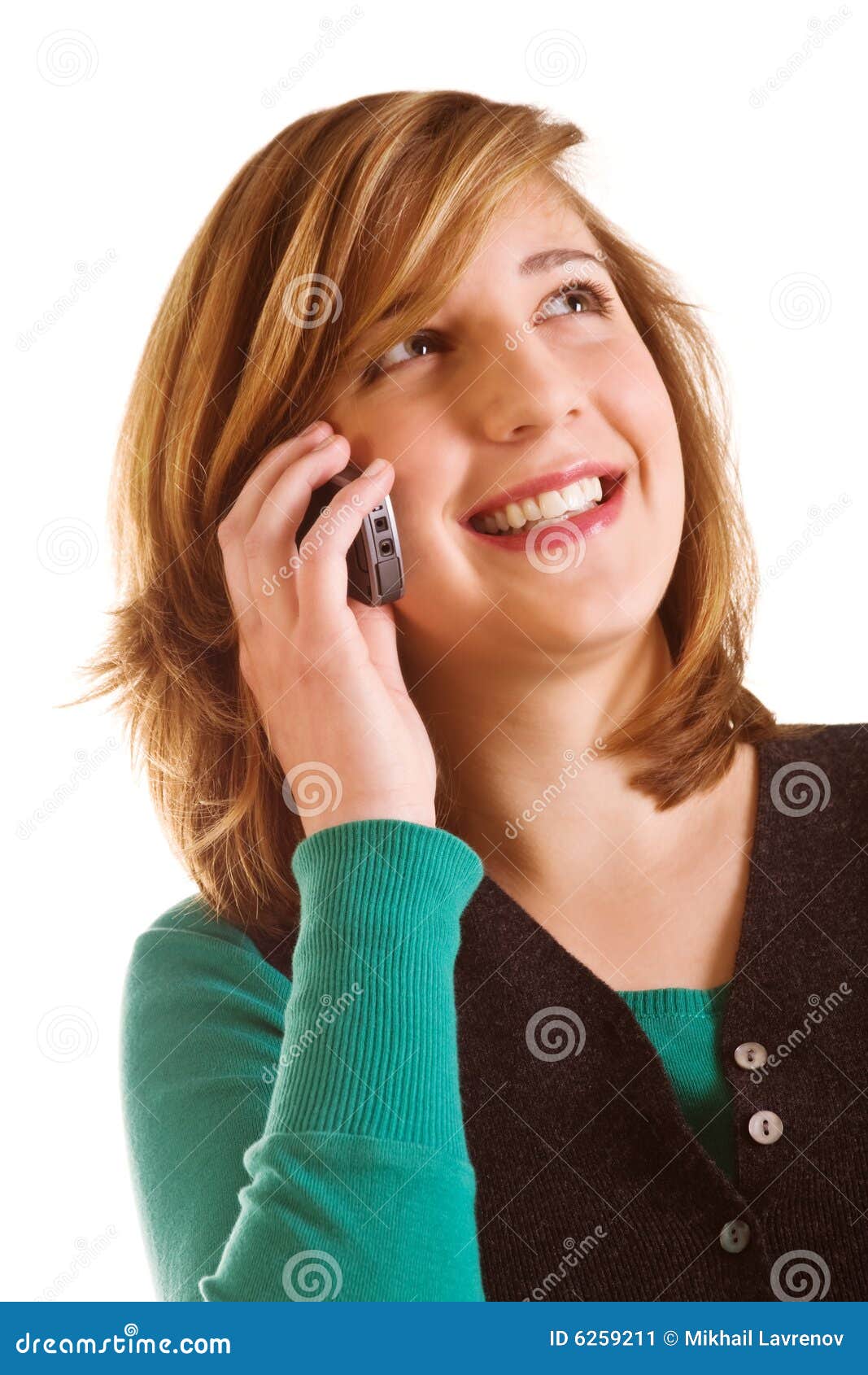 Positive communication stock image. Image of phone, girl - 6259211