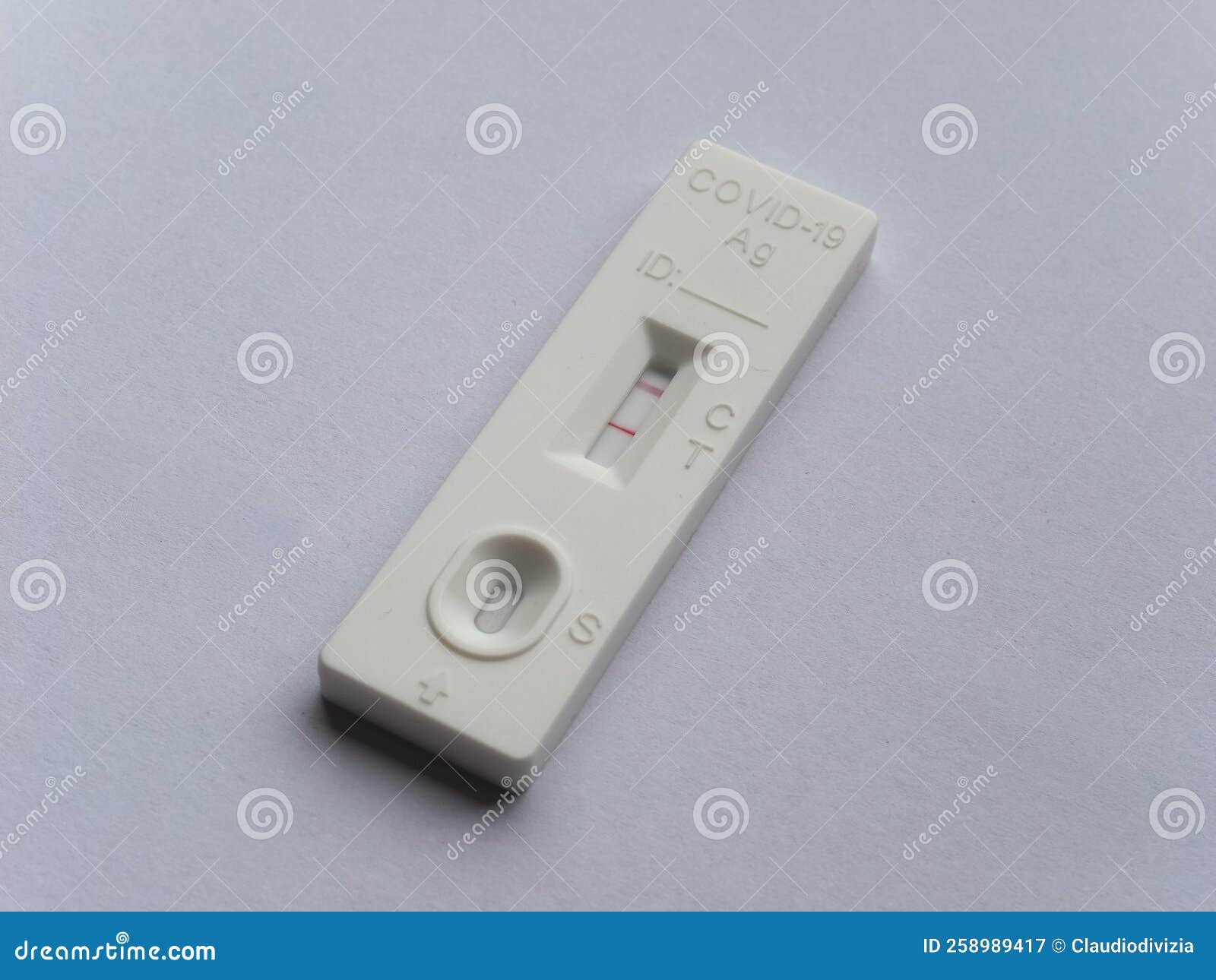 Positive Covid 19 Antigen Rapid Test Stock Image - Image of test ...