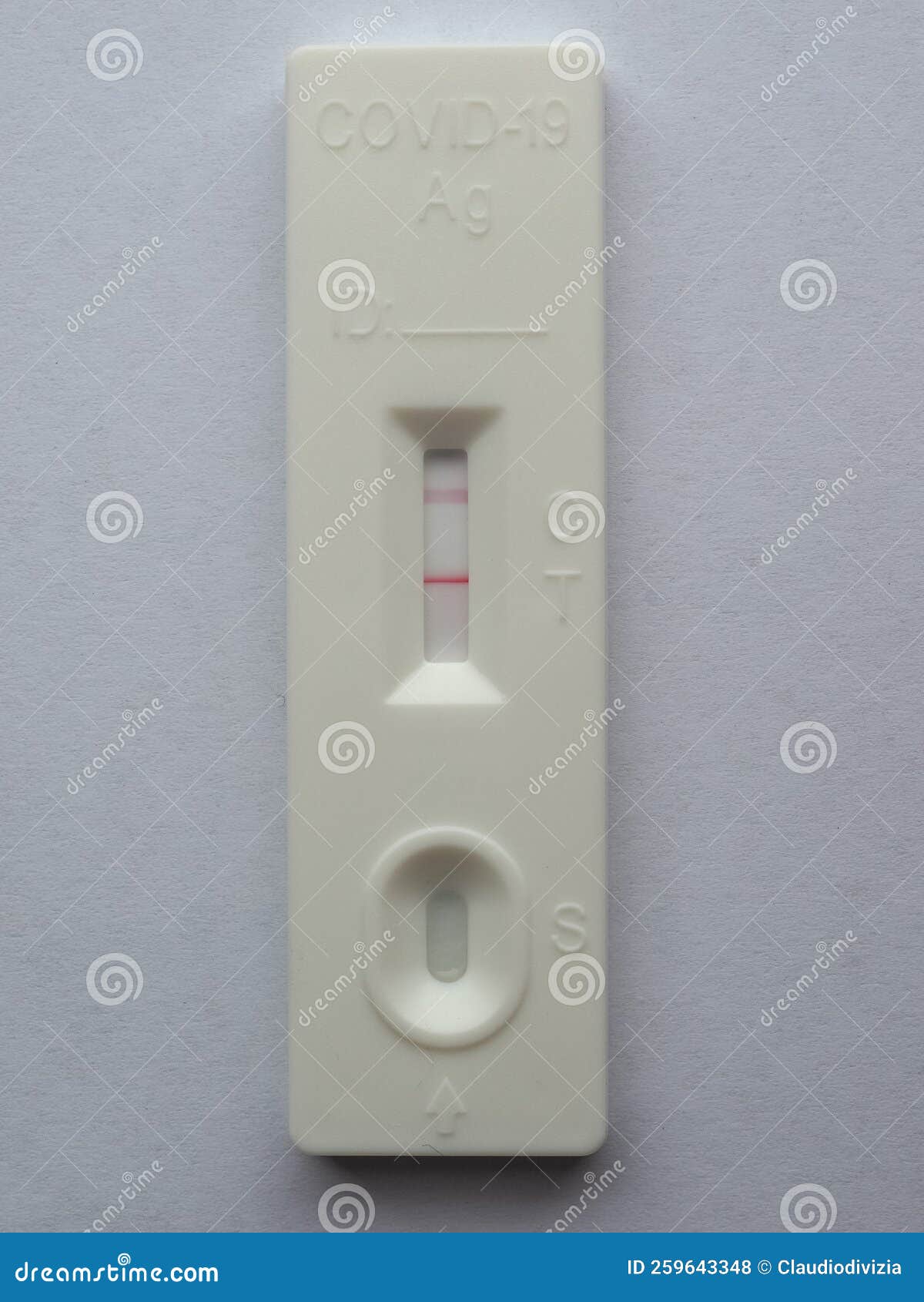 Positive Covid 19 Antigen Rapid Test Stock Photo - Image of nineteen ...