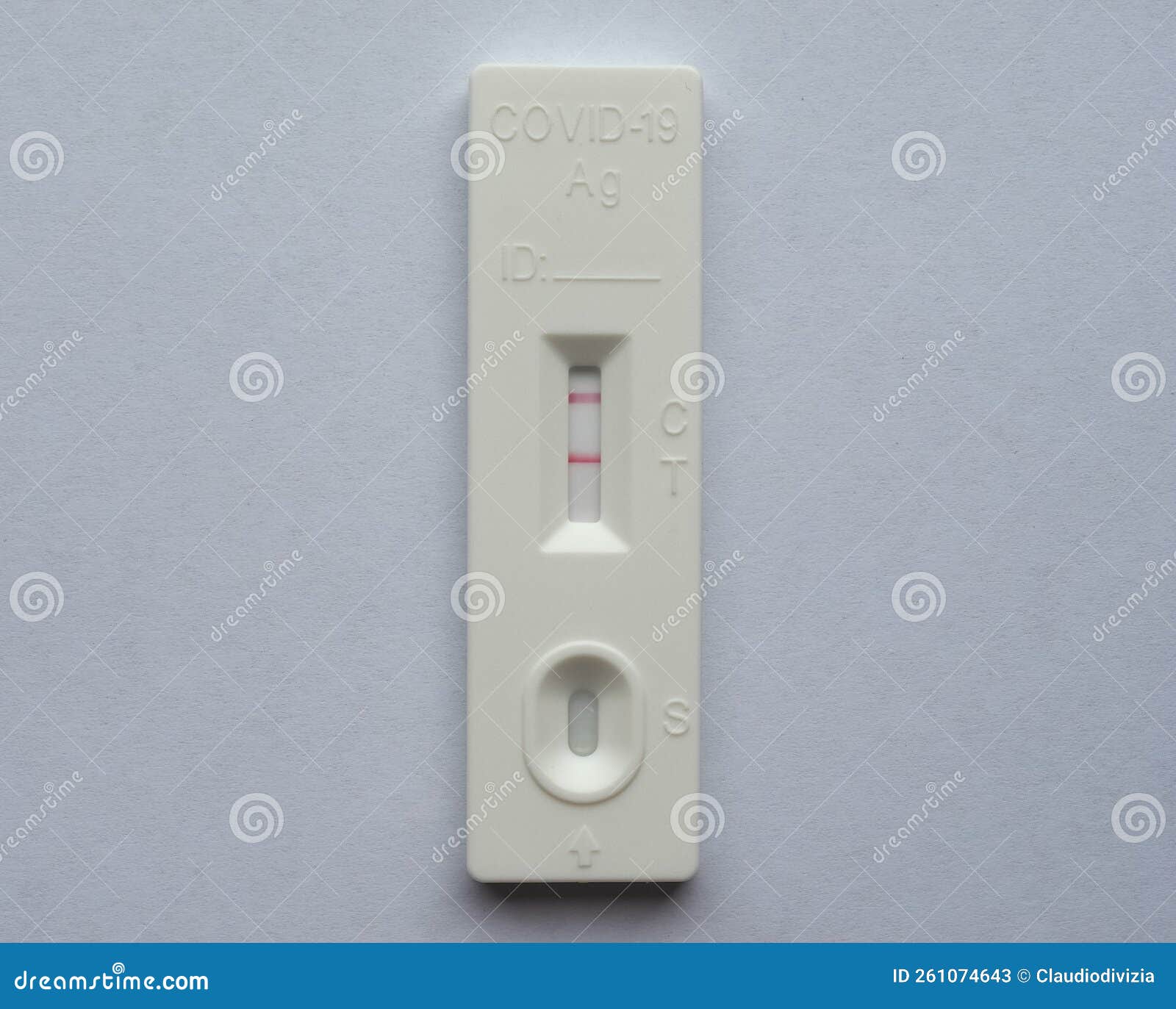 Positive Covid 19 Antigen Rapid Test Stock Image - Image of medical ...